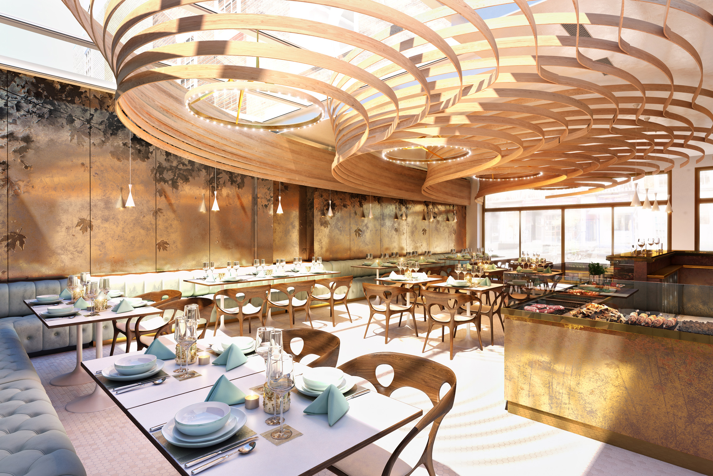 Knightsbridge Restaurant by ÜberRaum Architects - Architizer