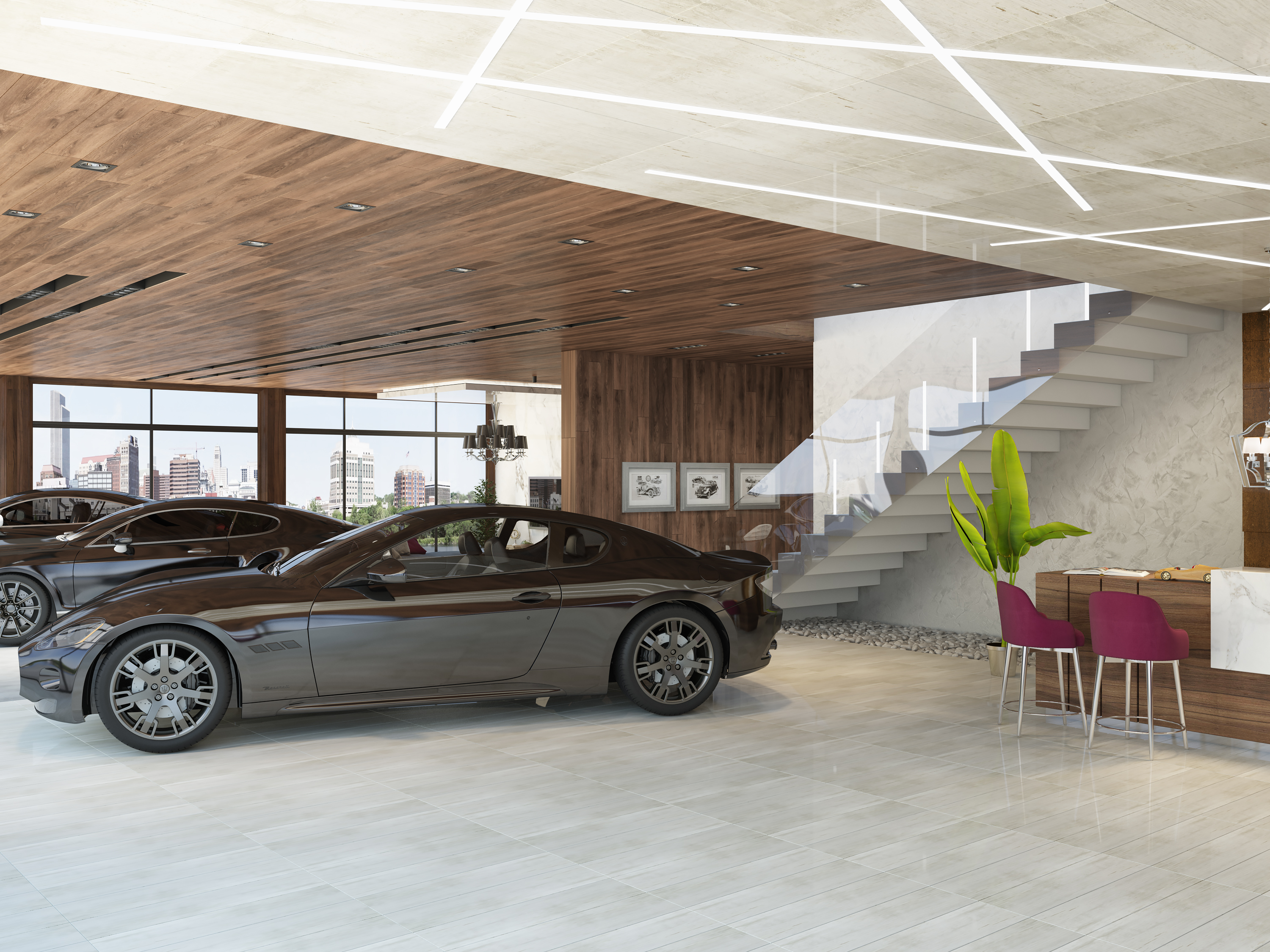 Сar showroom by TZGroup design studio - Architizer