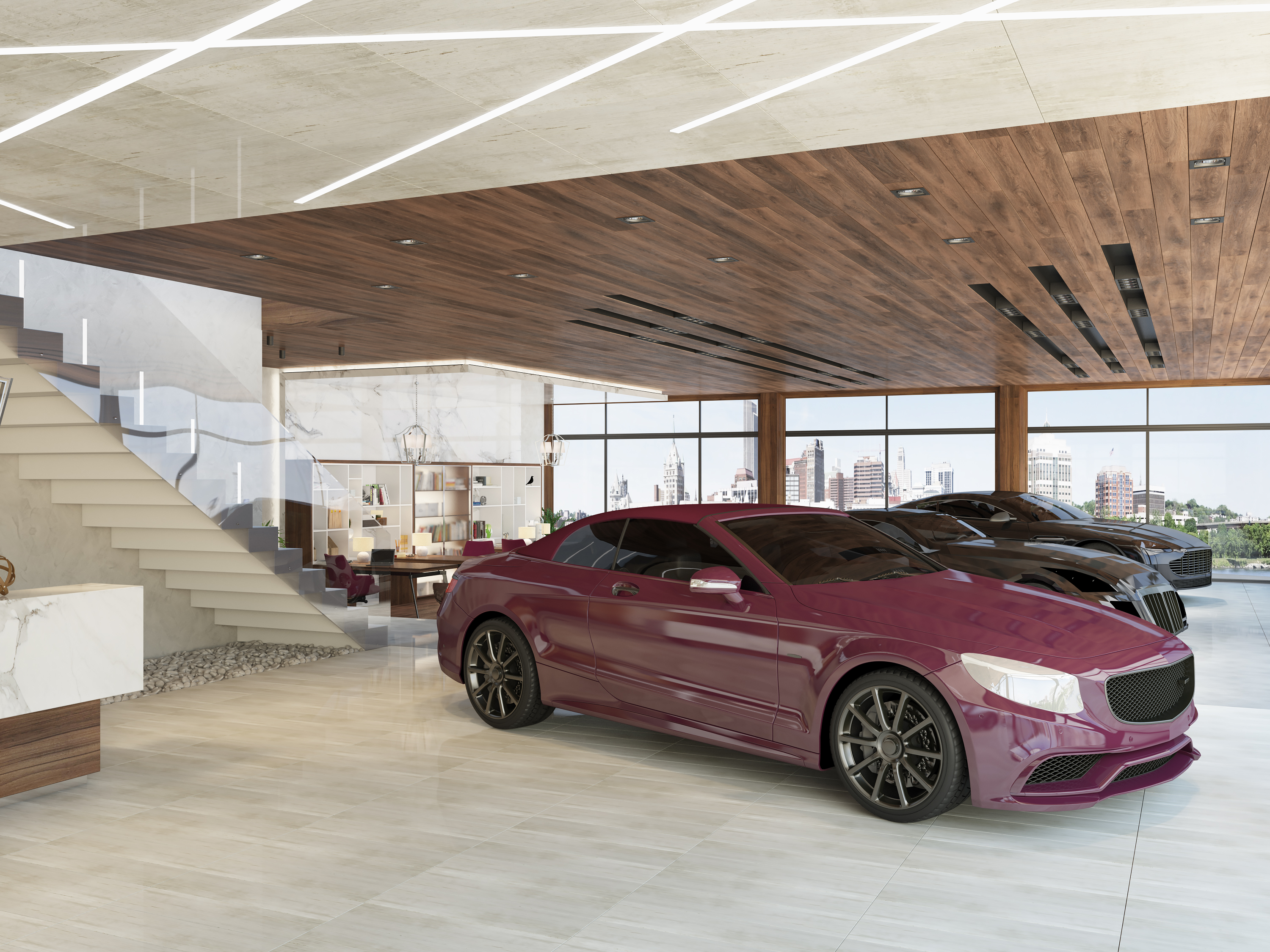 Сar showroom by TZGroup design studio - Architizer