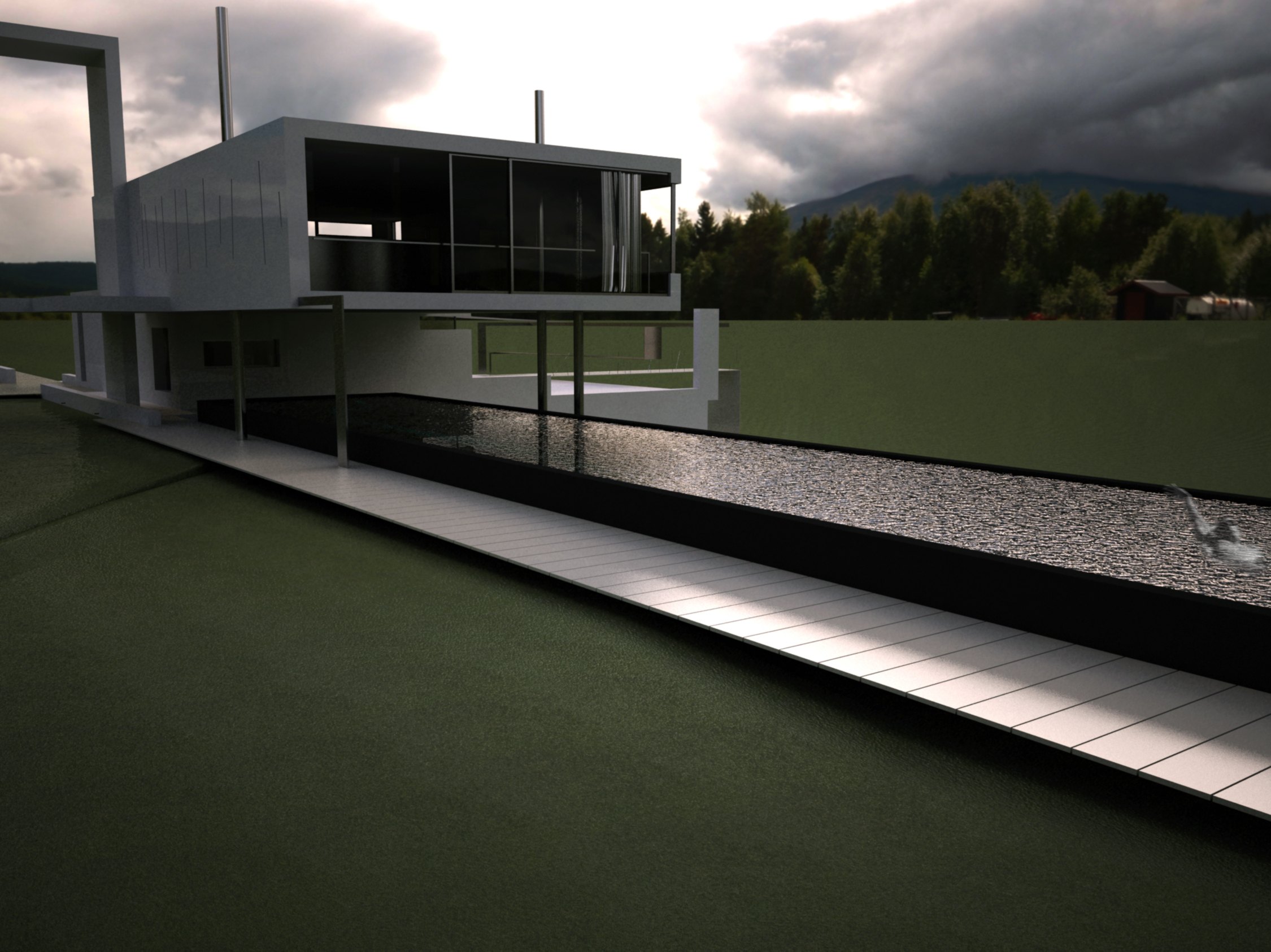 House A - House for a slope (extension): somewhere on a slope gianluca ...
