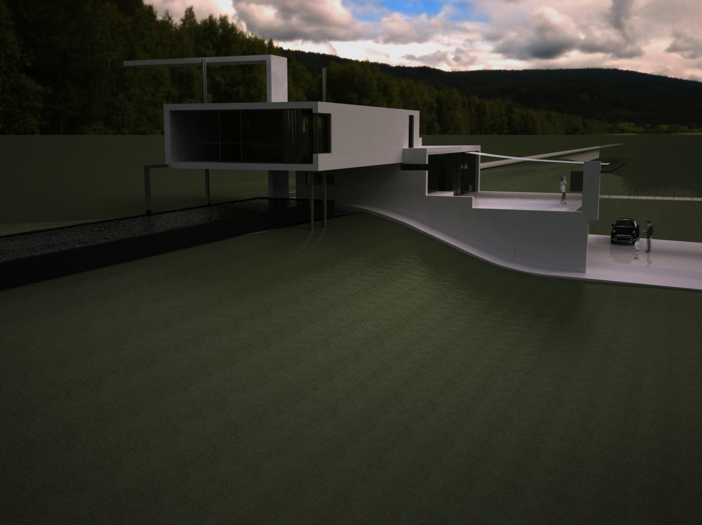 House A - House for a slope (extension): somewhere on a slope gianluca ...