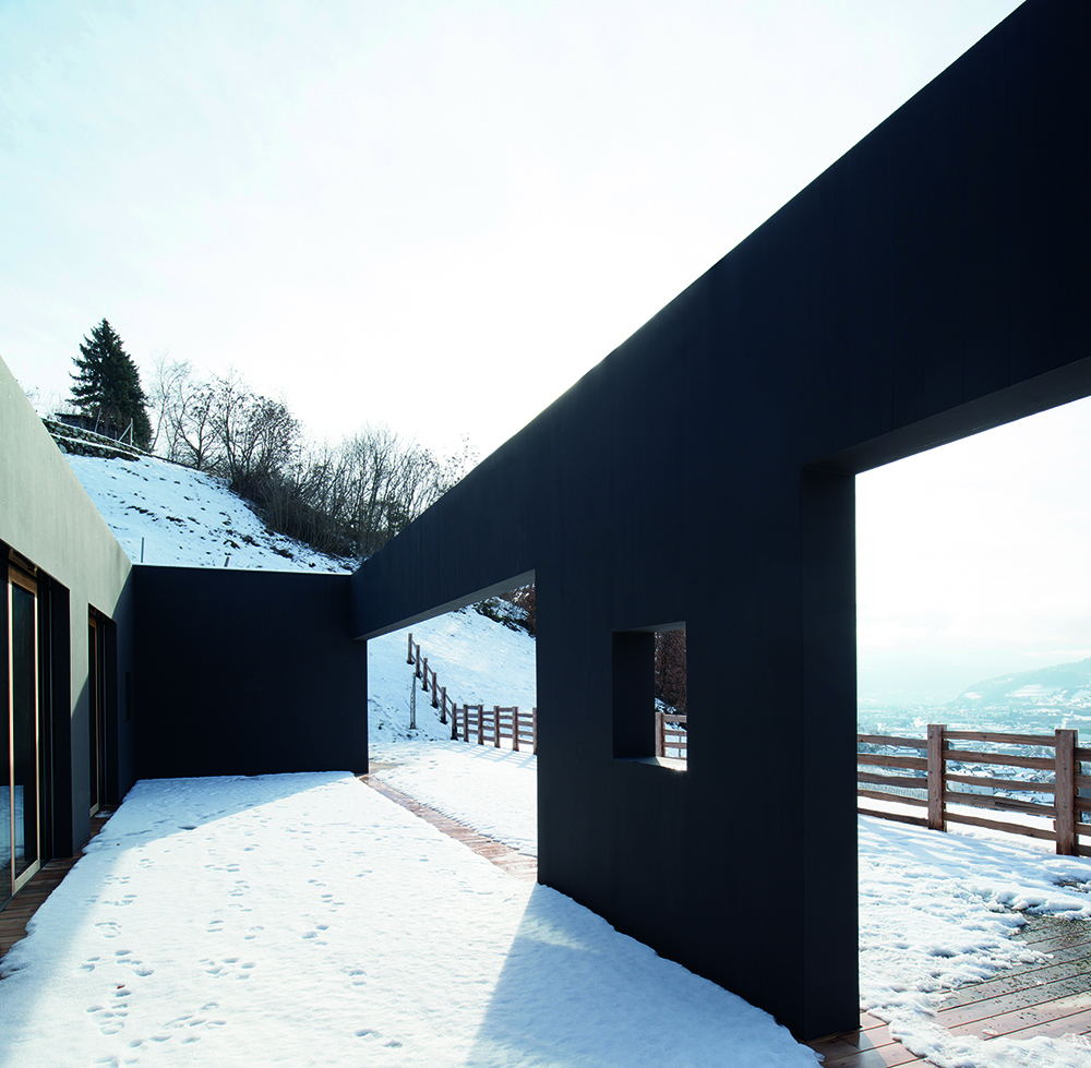 sloped structure, villa p by bergmeisterwolf architekten - Architizer