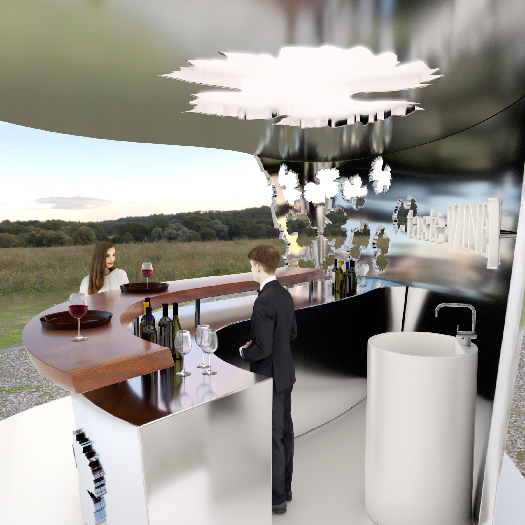 Bodega Haven - Kiosk Bar For Wine Tasting by Peter Stasek Architects ...