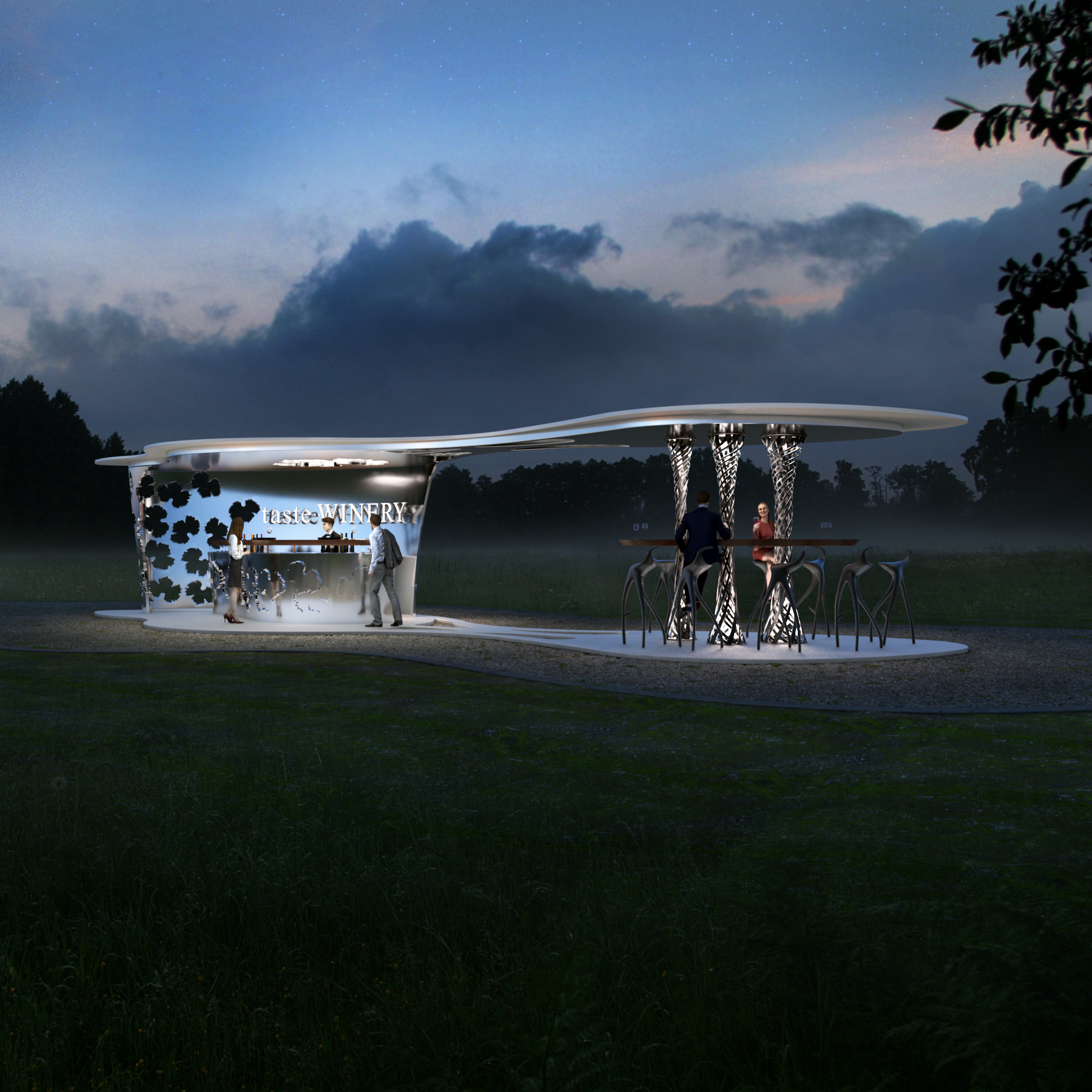 Bodega Haven - Kiosk Bar For Wine Tasting by Peter Stasek Architects ...