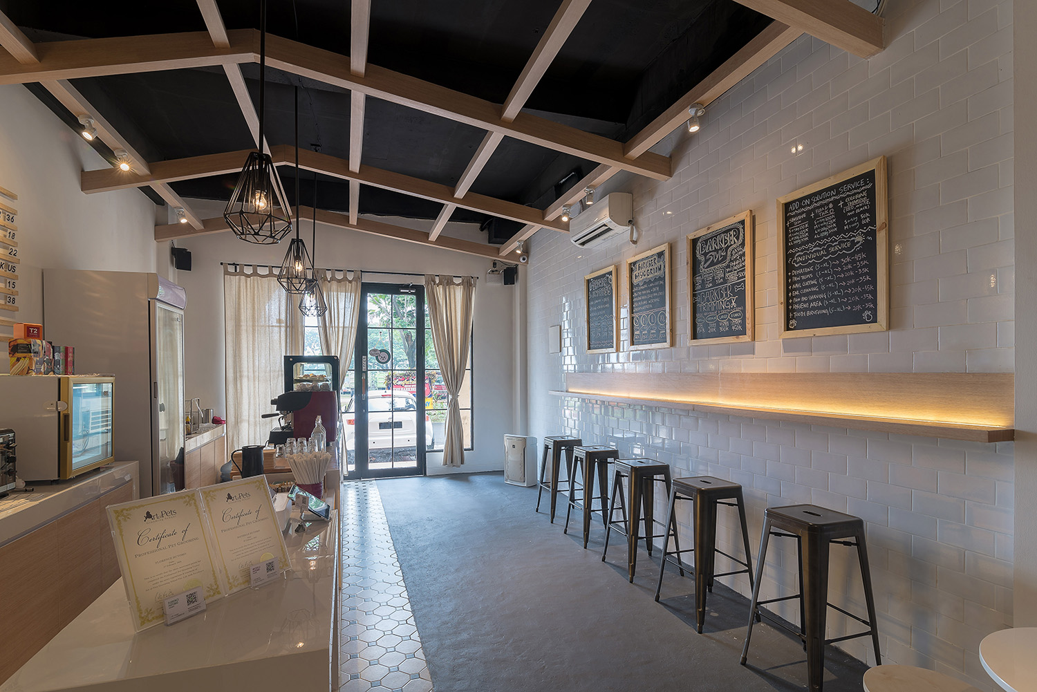 Barkbershop Grooming Salon & Cafe by EVONIL Architecture Indonesia ...