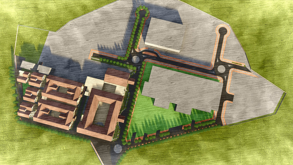 An International School campus with Sports facility by VH Designs ...