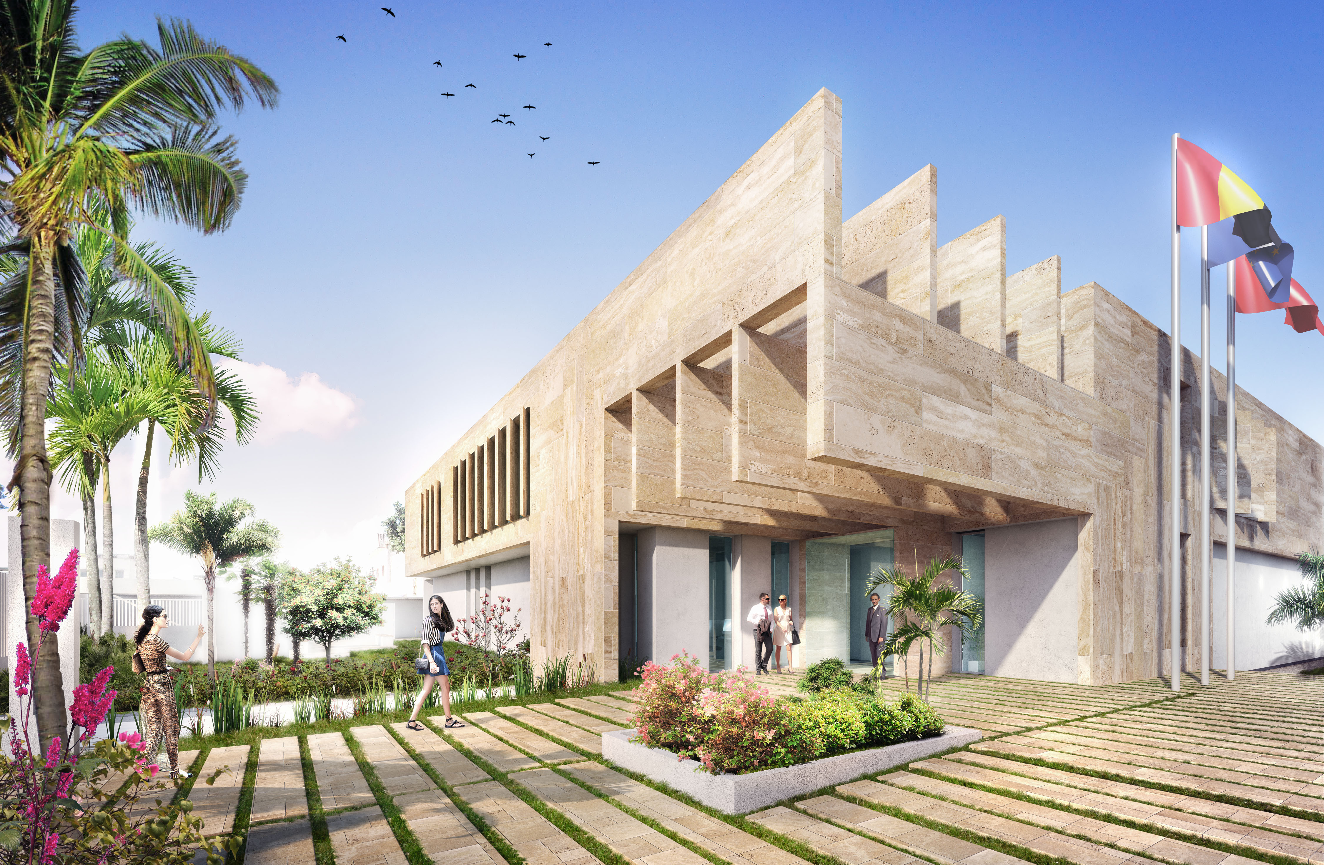 RABAT EMBASSY by BAEB - Bureau d'Architects Emmanuel Bouffioux - Architizer