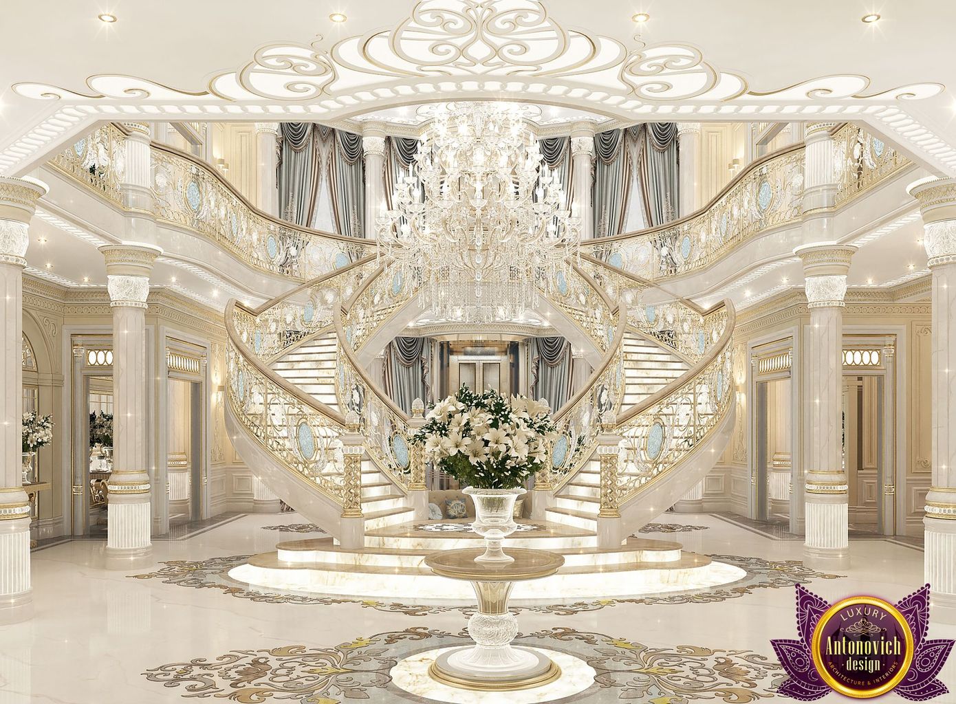 Palace interiors from Luxury Antonovich Design - Architizer