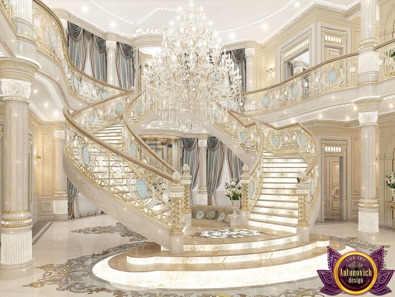Palace interiors from Luxury Antonovich Design - Architizer