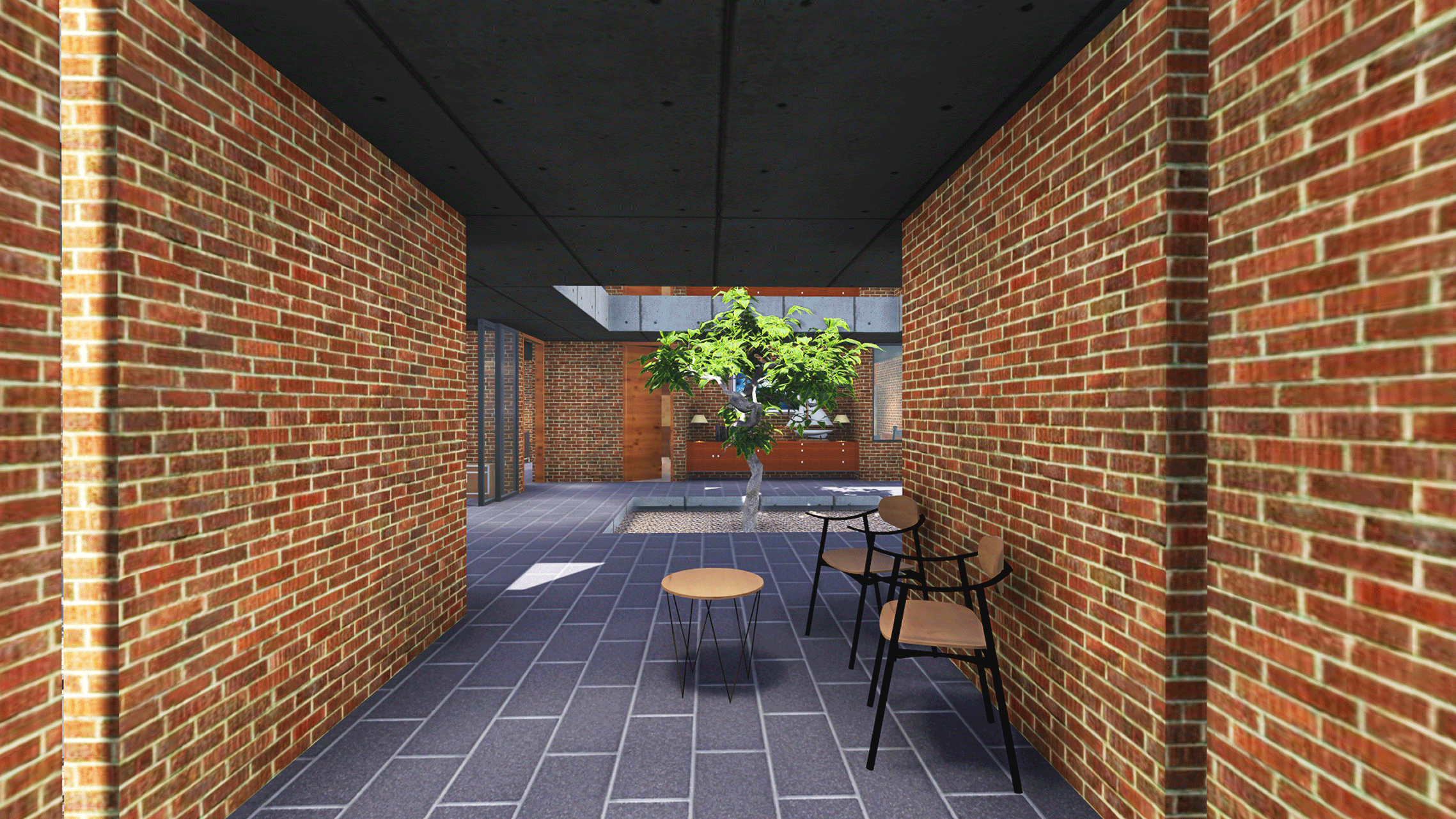 Interior : Courtyard House, Baroda Project By VH Design Studio by VH ...