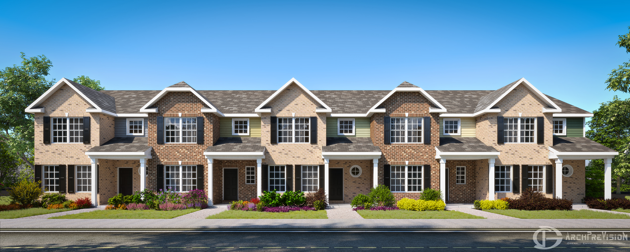 Row Houses by 3DArchPreVision - Architizer