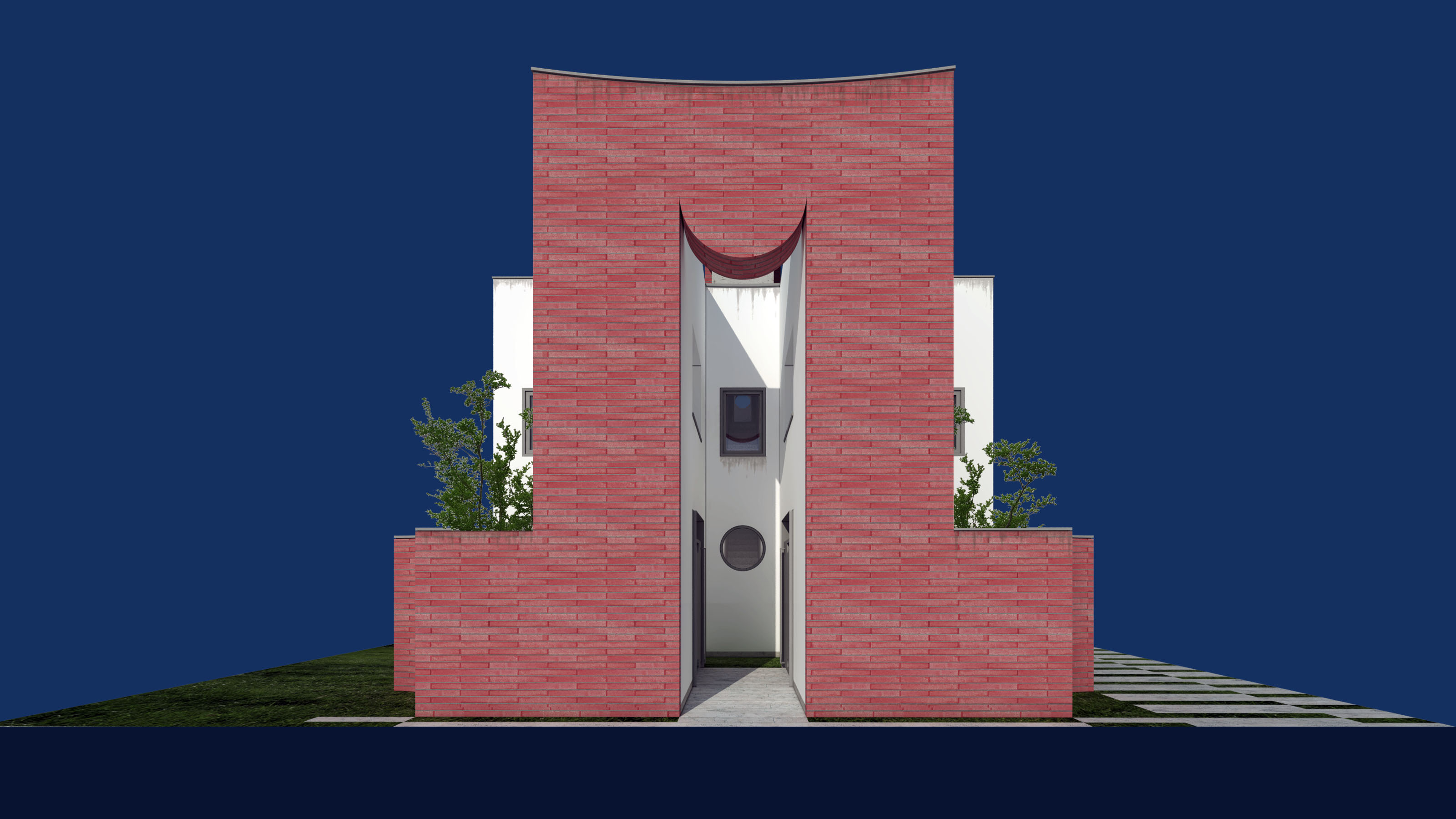 UNREALIZED ALTERNATIVE HOUSE DESIGN FOR TWO FAMILIES by Wonder ...