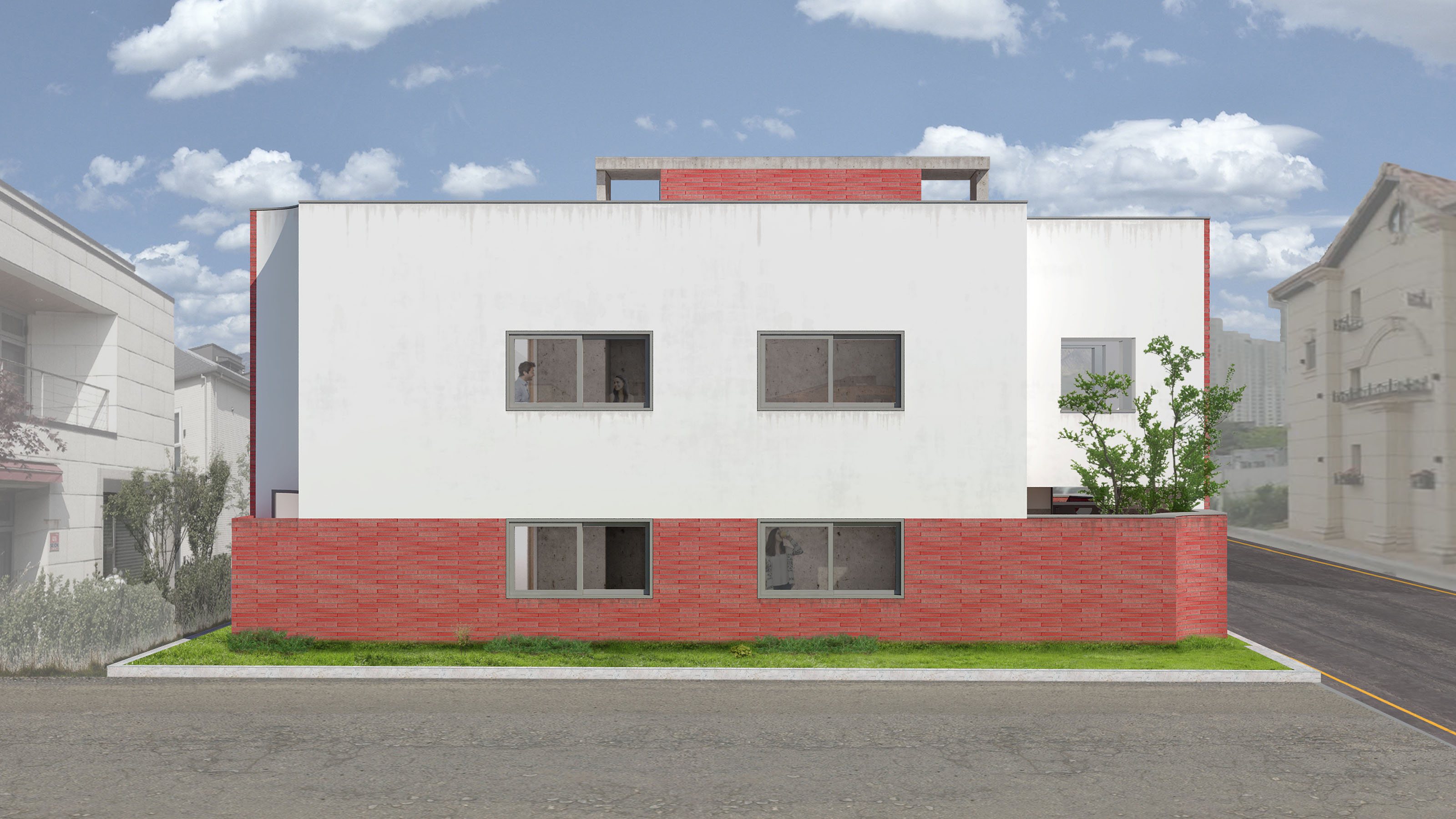 UNREALIZED ALTERNATIVE HOUSE DESIGN FOR TWO FAMILIES by Wonder ...