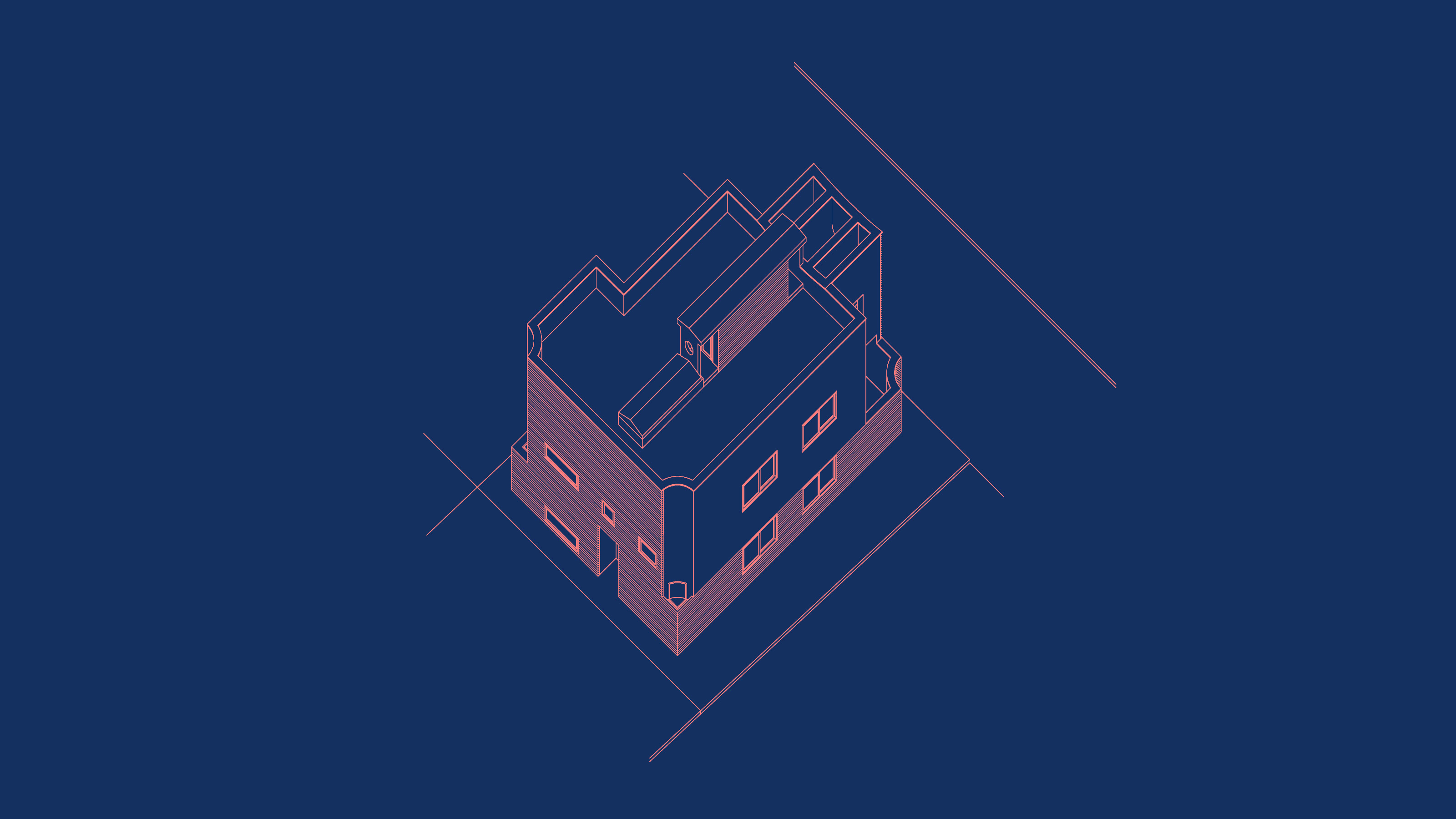 UNREALIZED ALTERNATIVE HOUSE DESIGN FOR TWO FAMILIES by Wonder ...