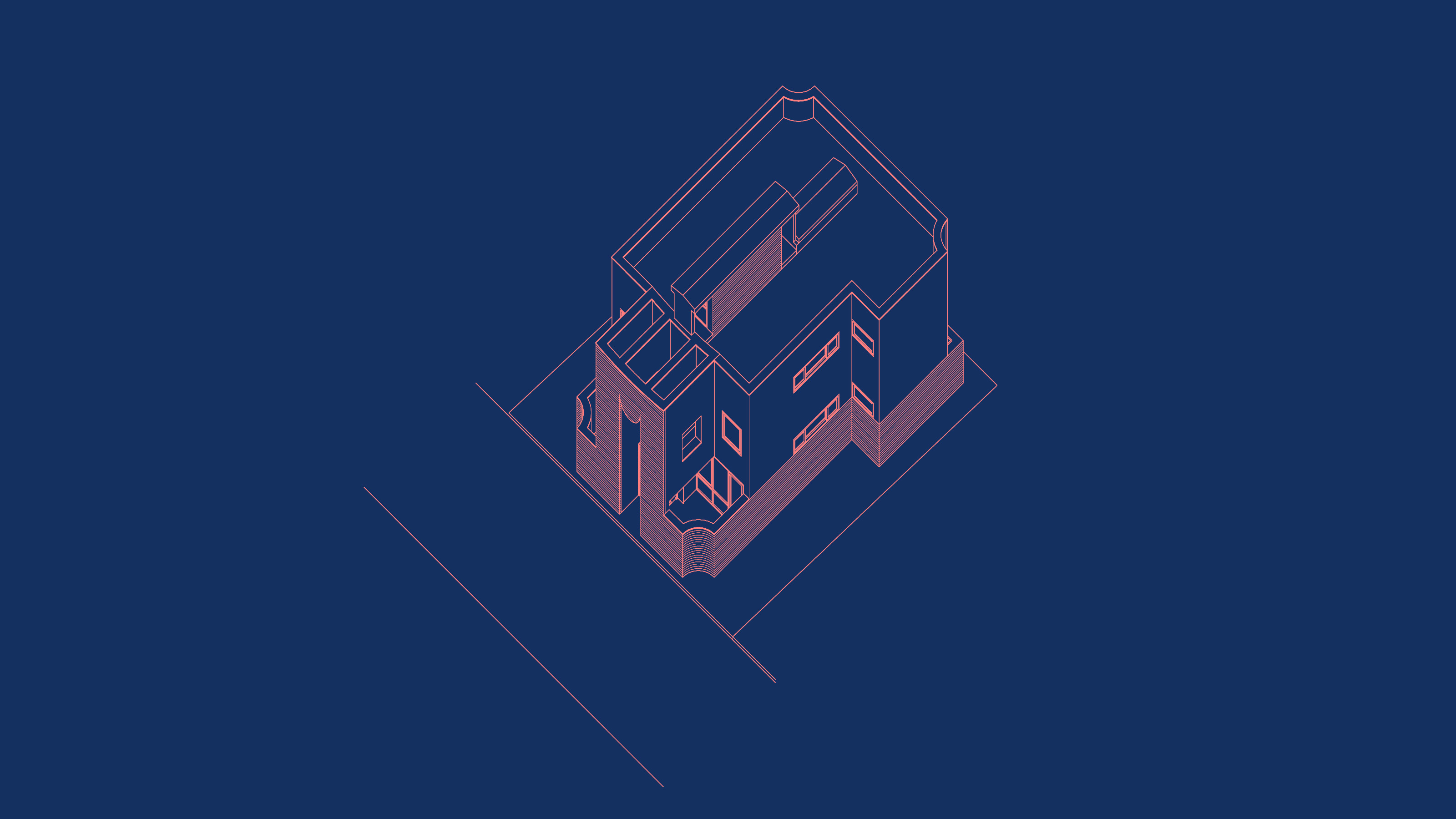 UNREALIZED ALTERNATIVE HOUSE DESIGN FOR TWO FAMILIES by Wonder ...