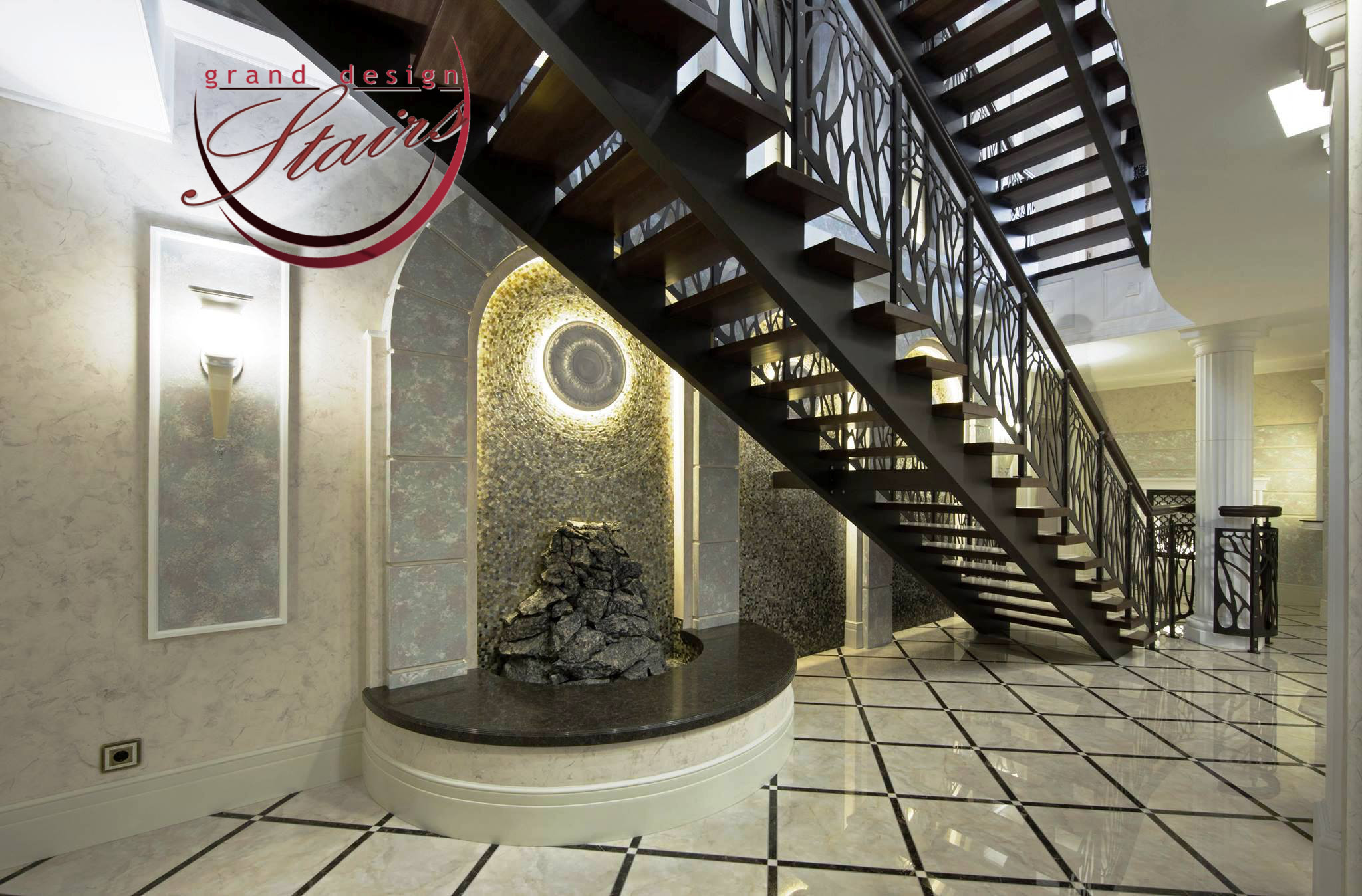 Grand Design Stair for luxury villa by Grand Design Stairs - Architizer