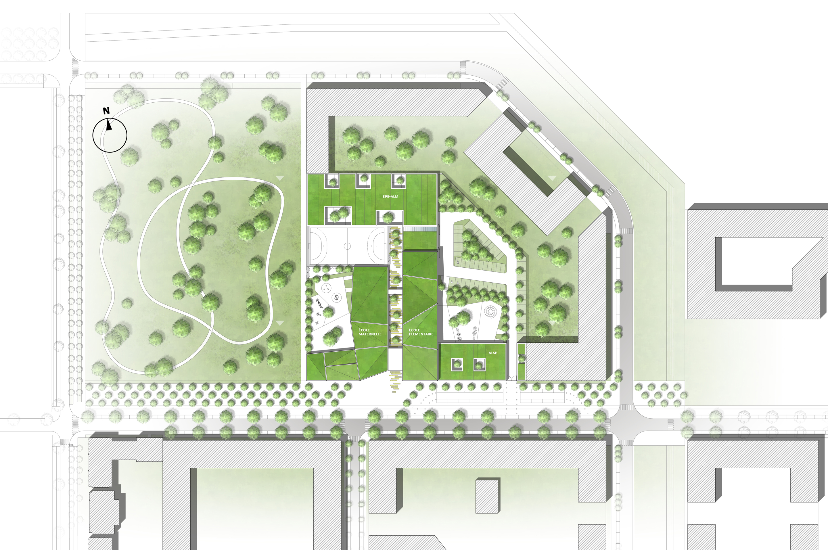 School complex in Serris by Ameller Dubois & Associés - Architizer