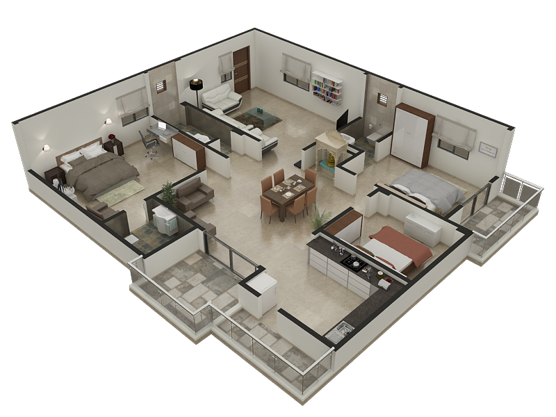 3D Floor Plan services Now for a Better Look by Rayavtengg - Architizer