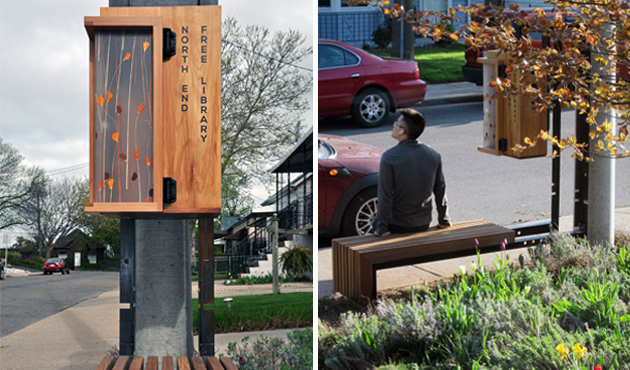 North End Free Library & Bench by CGS | Curran Gacesa Slote Architects ...