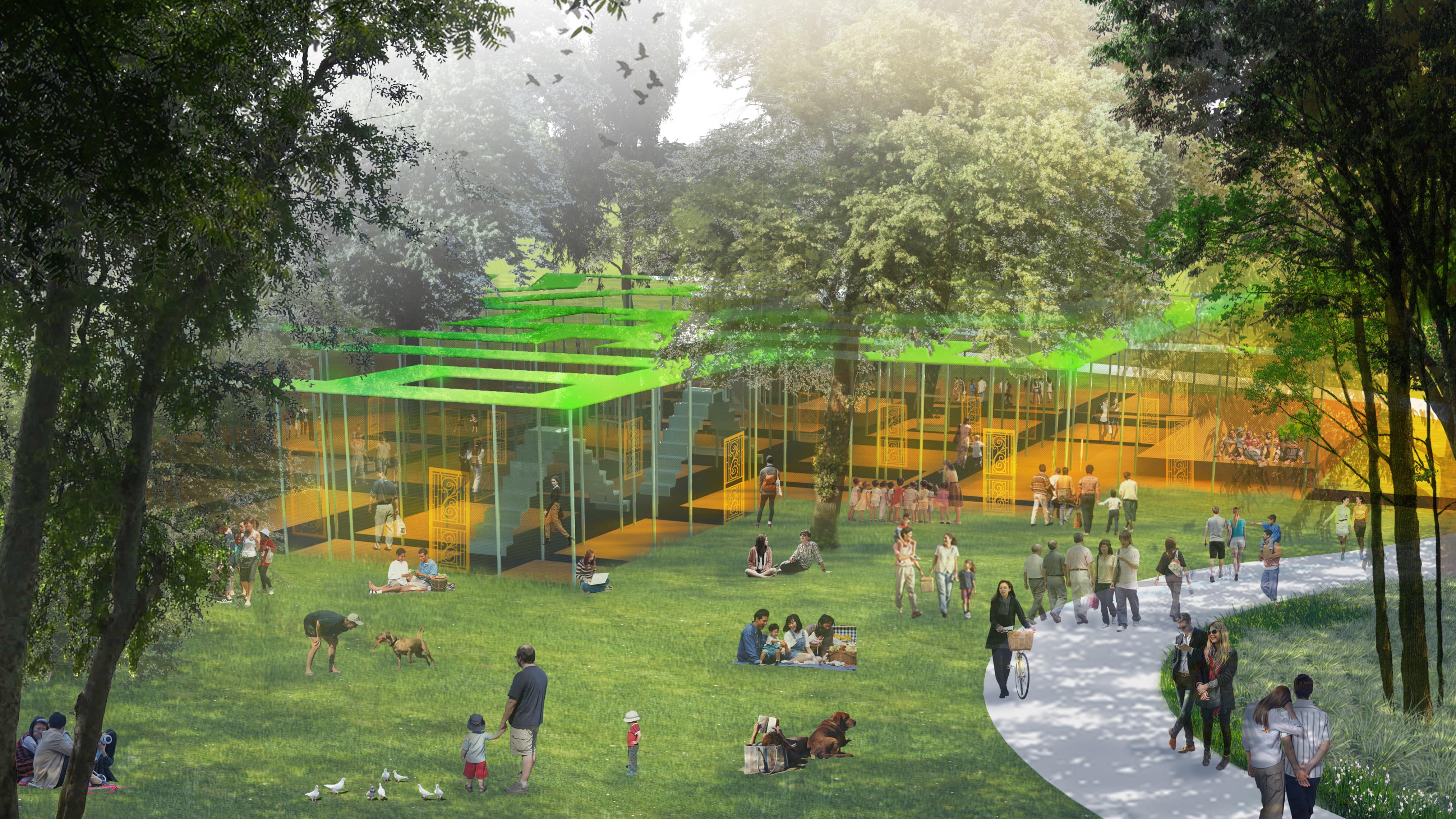Idea 2091667: Merriweather Park by Martha Schwartz Partners in Columbia ...