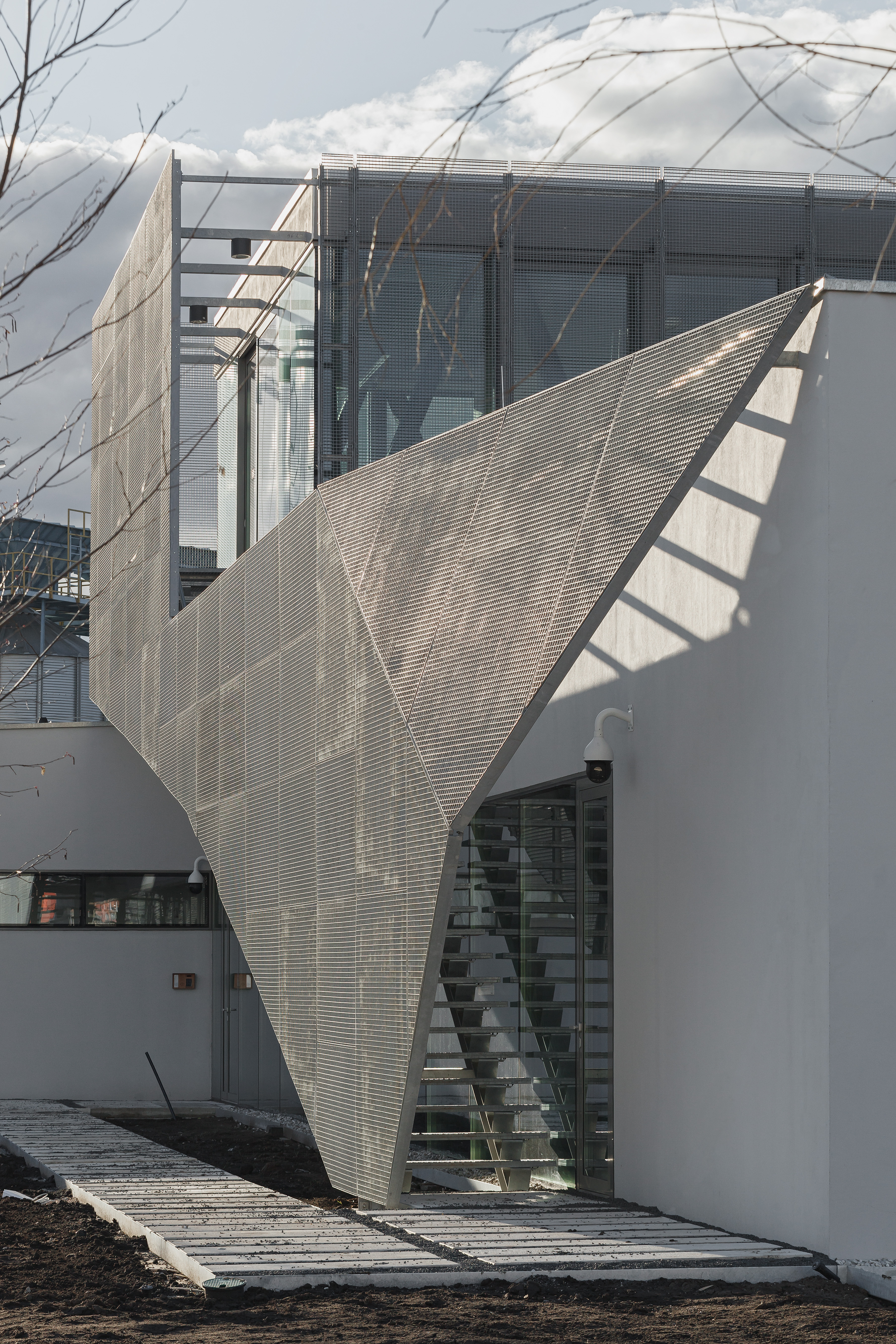 Gönyű port control building by sporaarchitects - Architizer