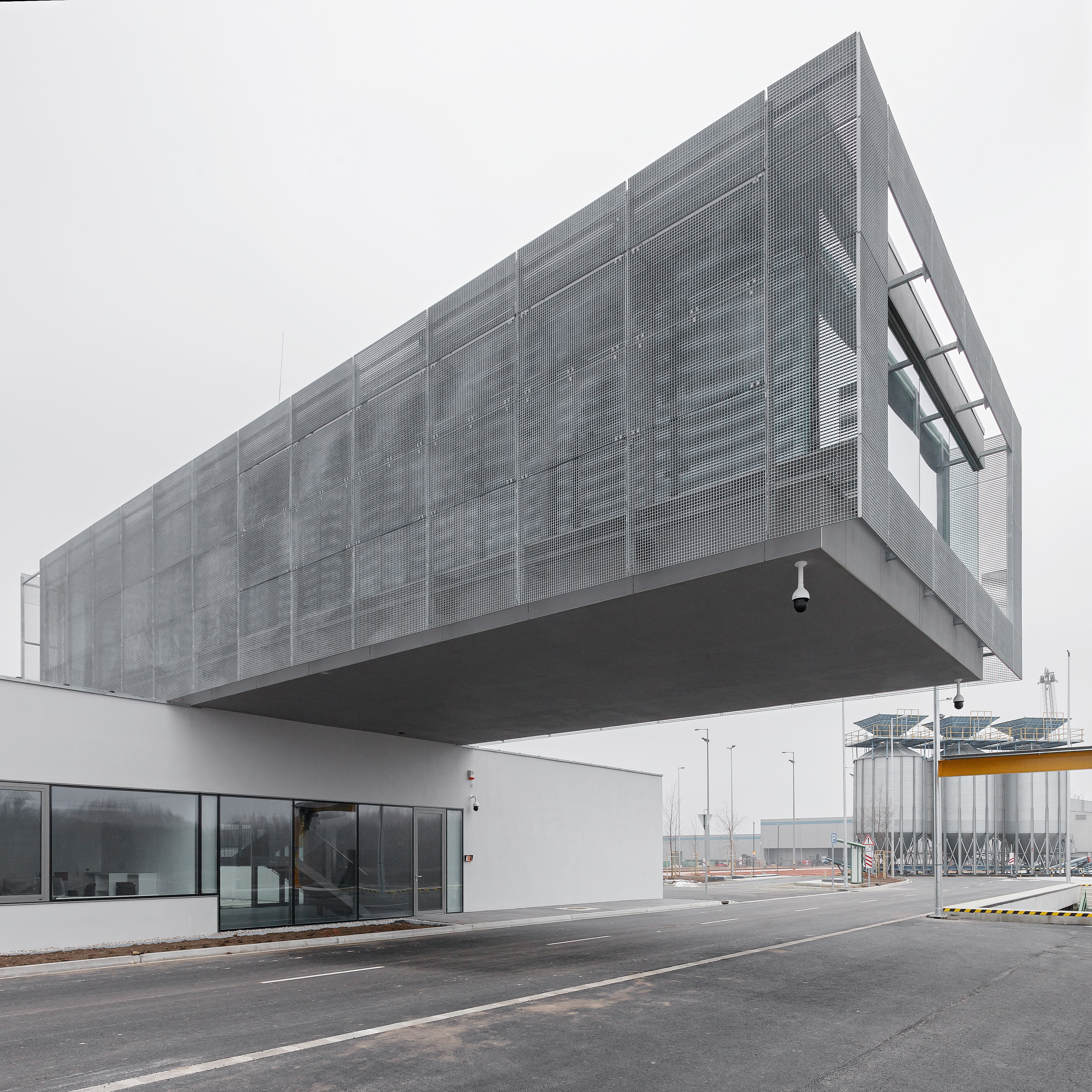 Gönyű port control building by sporaarchitects - Architizer