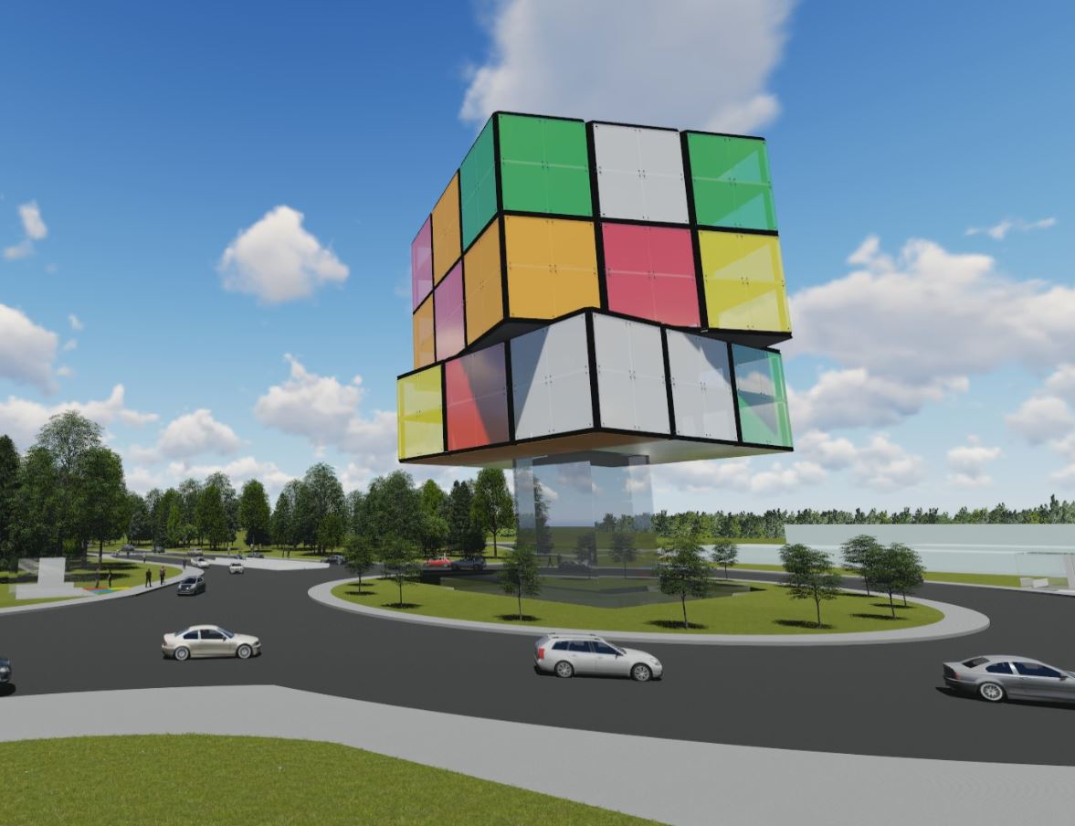 Experimental office building RUBIK-cube - Architizer