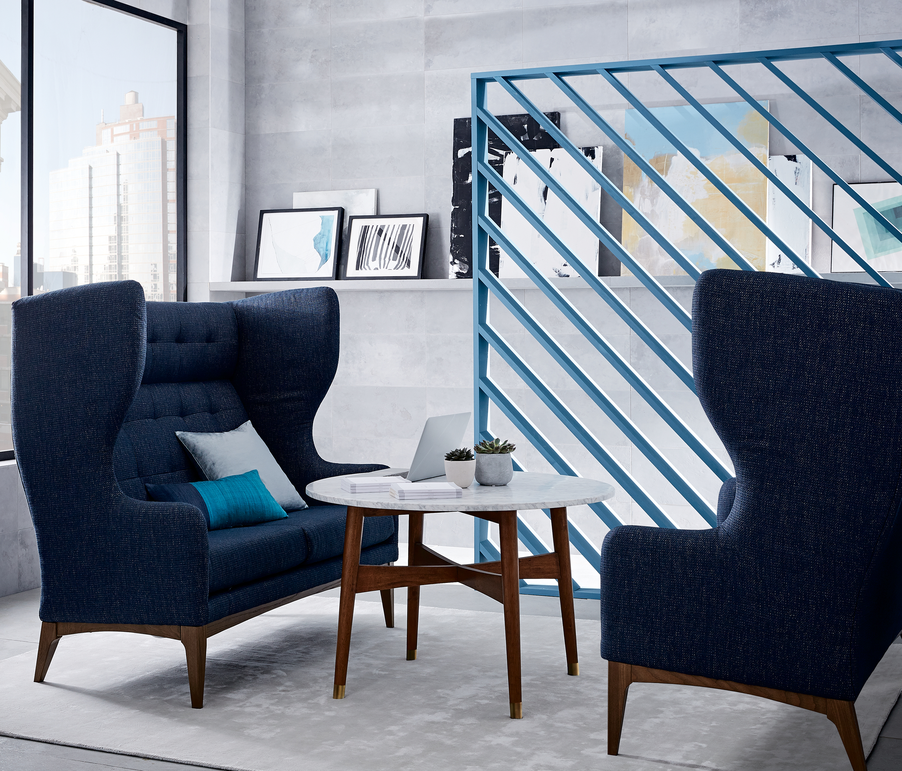 West elm james harrison wing chair store