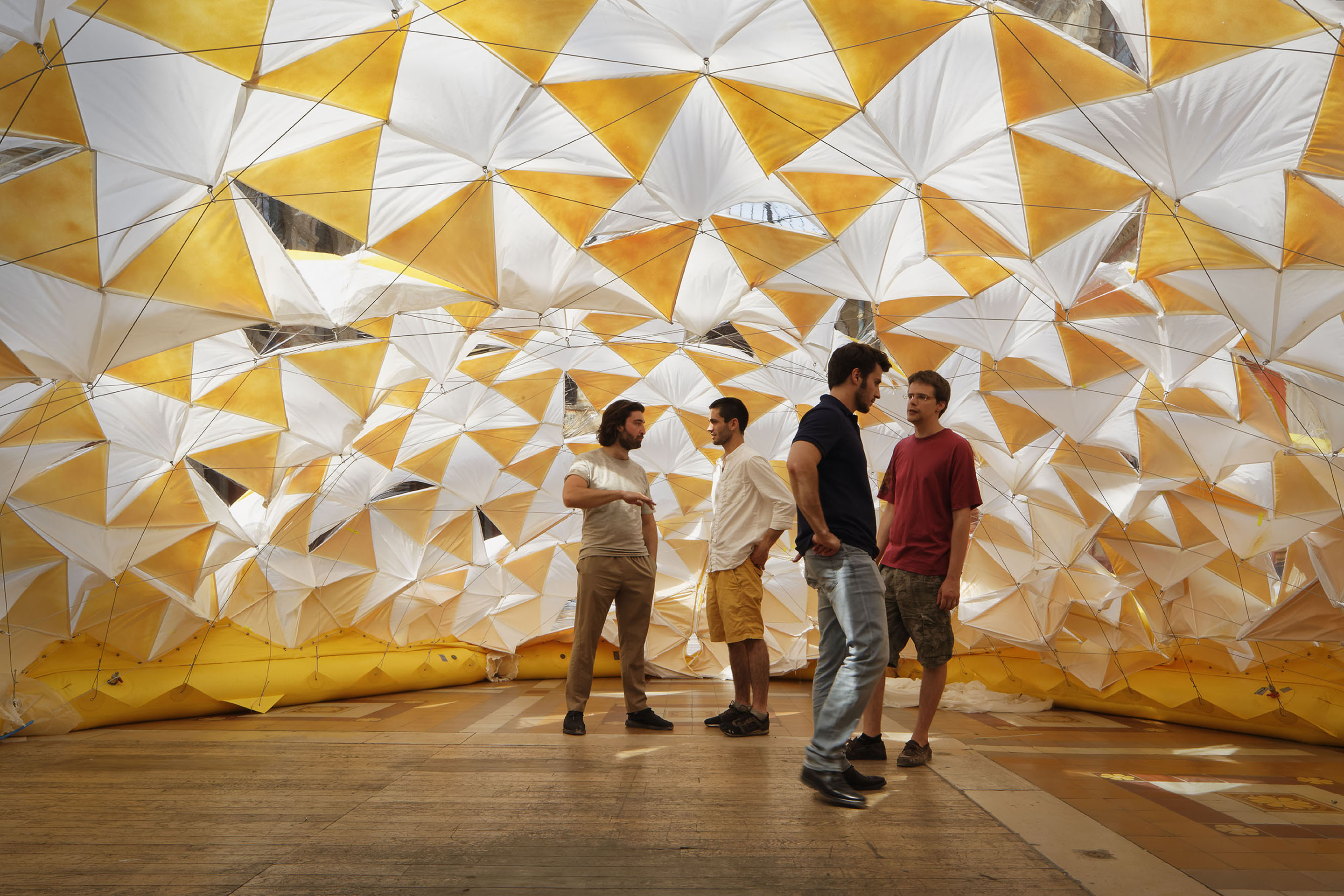 Diodon, responsive inflatable pavilion by Dynamorphe - Architizer