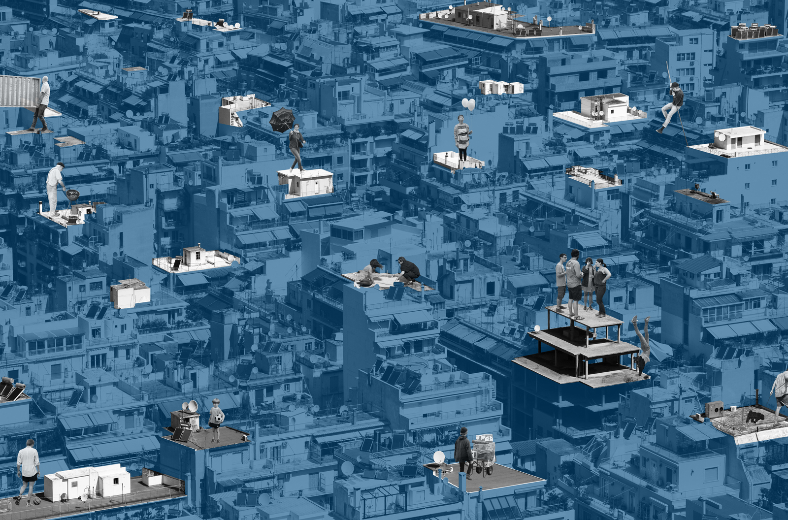 Freeboards of an urban archipelago, intervening on the Athenian terrace ...