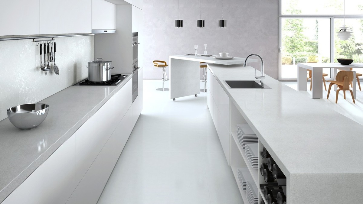 9141 Ice Snow from Caesarstone - Architizer