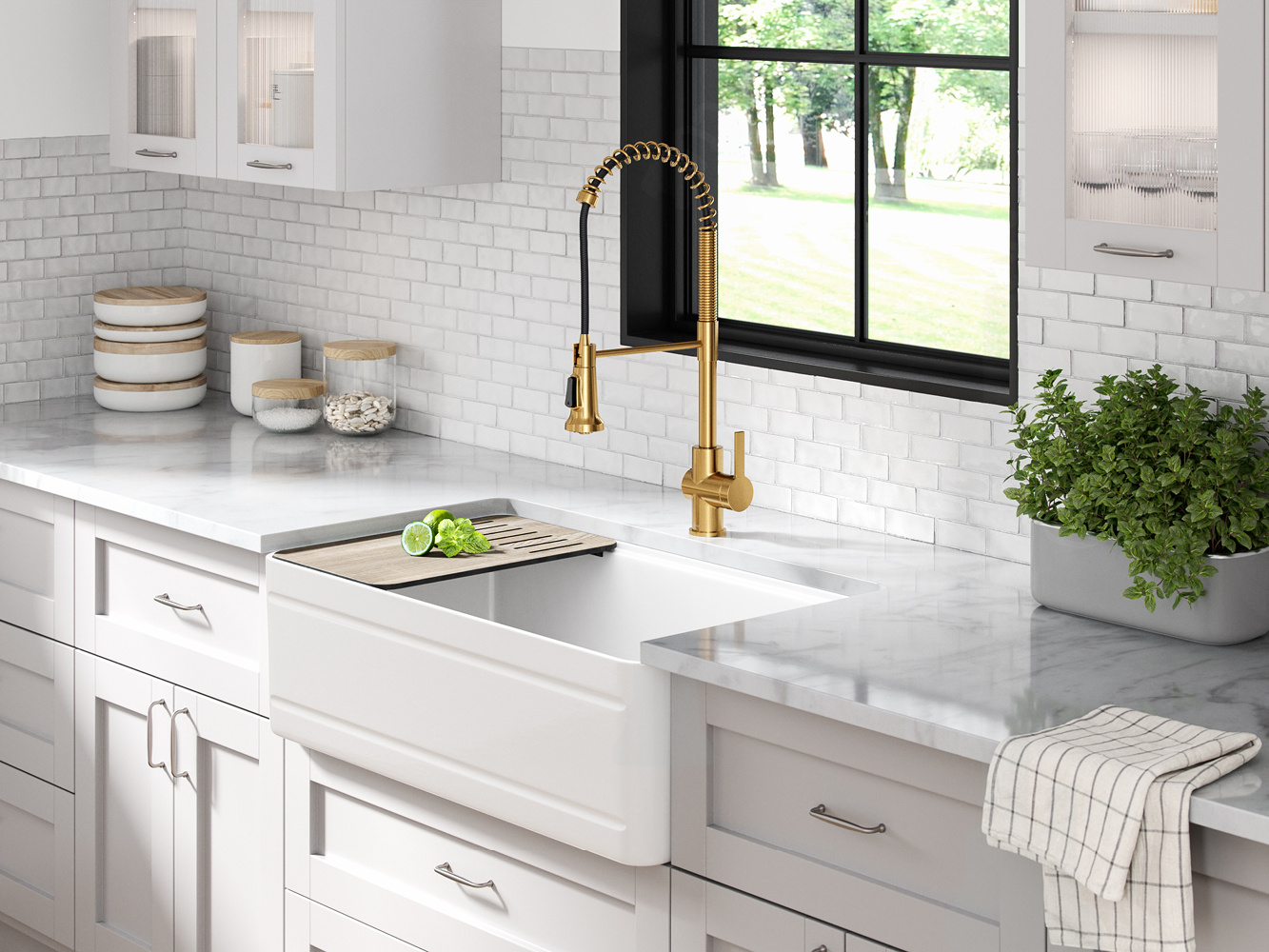 Turino™ Fine Fireclay Workstation Kitchen Sink from Kraus - Architizer