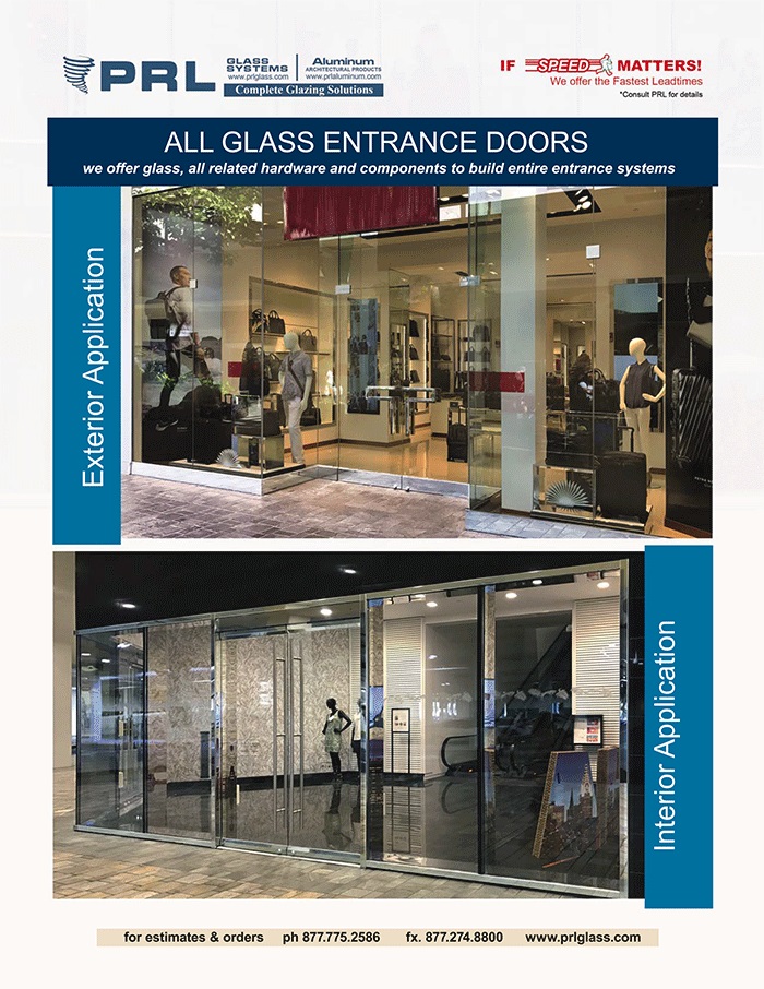 400 Center Glazed Aluminum Storefront Series from PRL Glass Systems Inc ...
