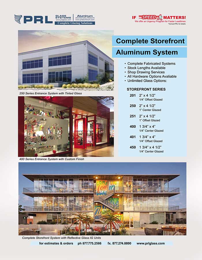 450 Center Glazed Aluminum Storefront Series from PRL Glass Systems Inc ...