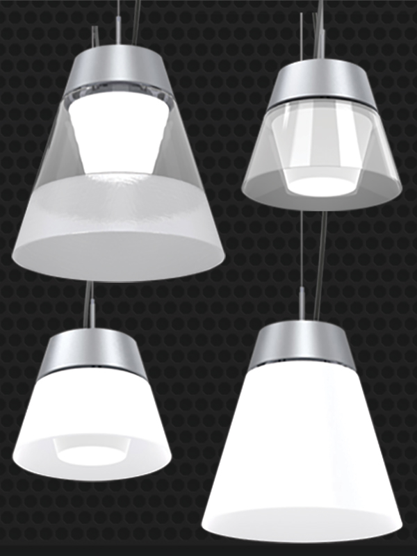 Kone3 Glass LED Pendants from Delray Lighting LLC - Architizer