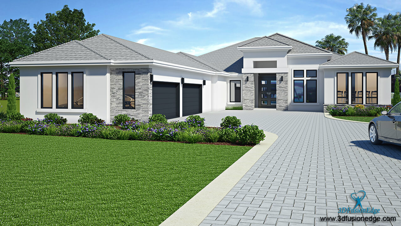 3D Exterior Visualization Studio by 3DFusionedge Exterior Design ...