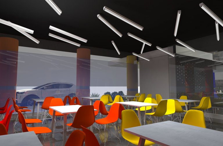 Color Pop Eatery by DesignAware - Architizer