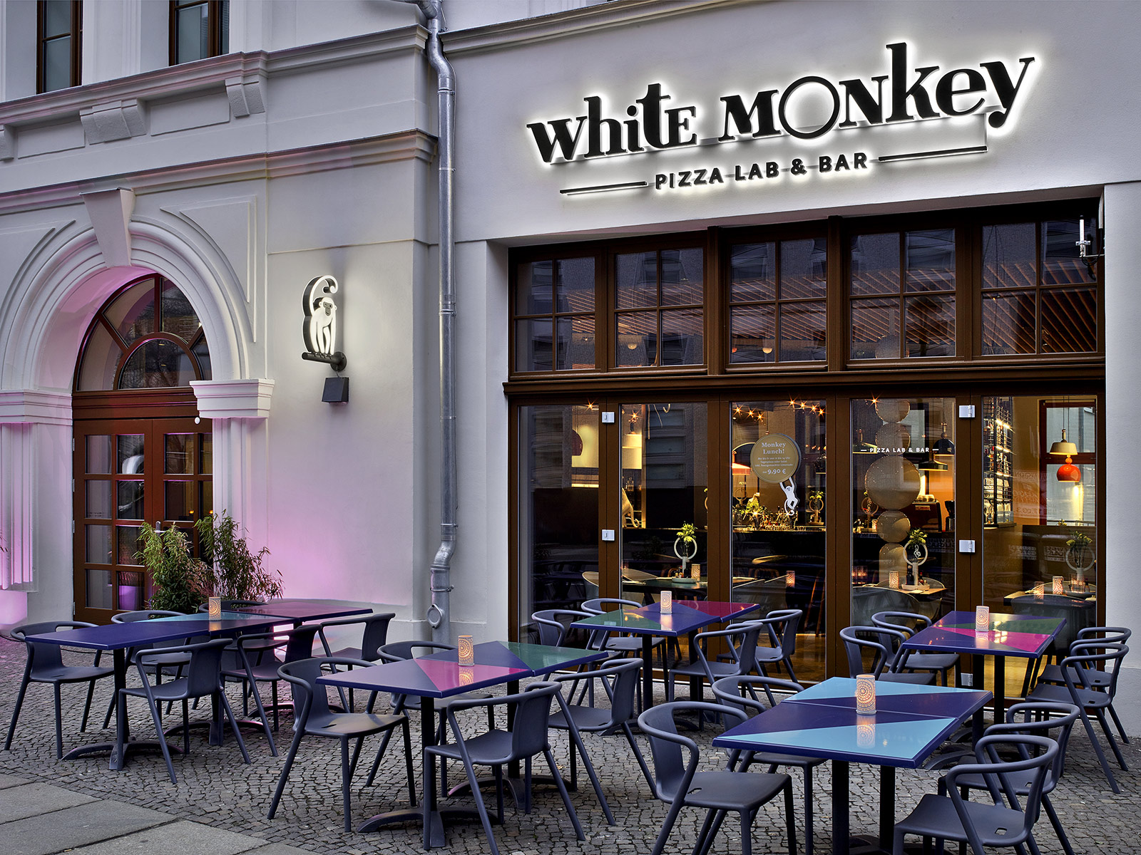 White Monkey Pizza Lab & Bar by Ippolito Fleitz Group - Identity ...