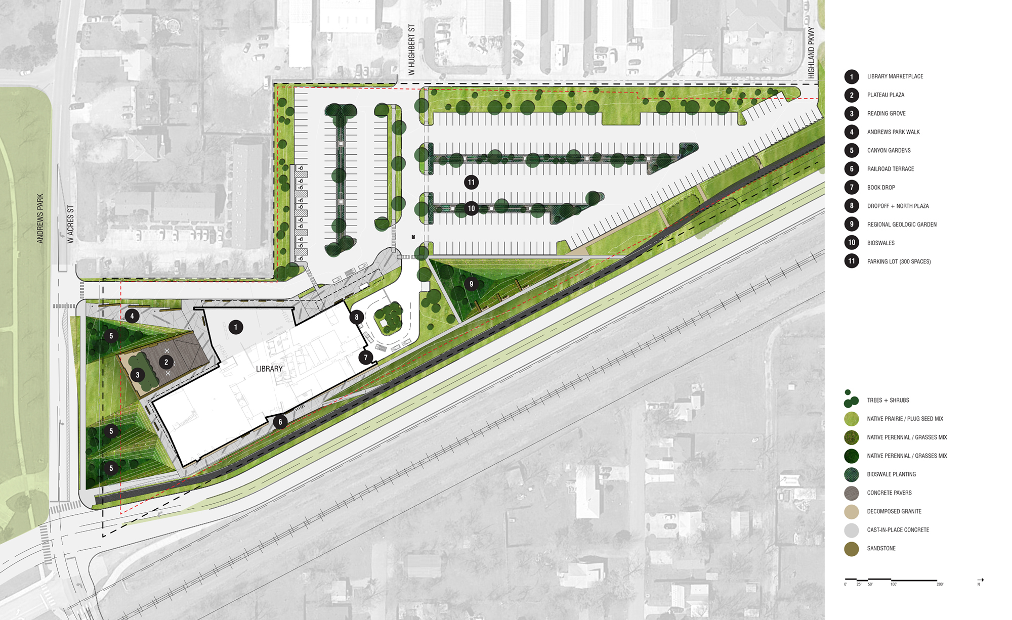 Norman Central Library by TEN x TEN Landscape Architecture and Urbanism ...