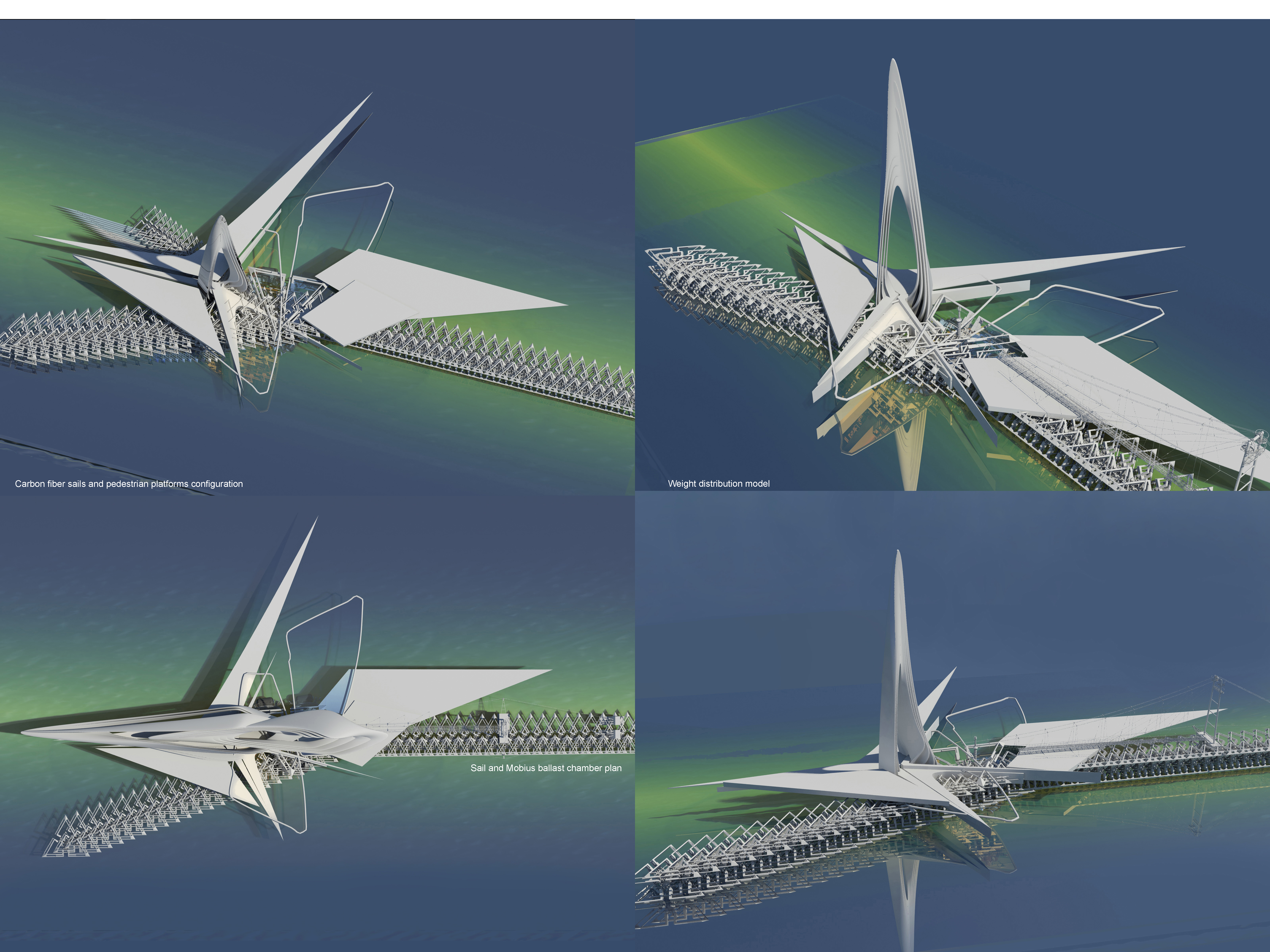 Revolving Sail Bridge by Margot Krasojevic Architecture - Architizer