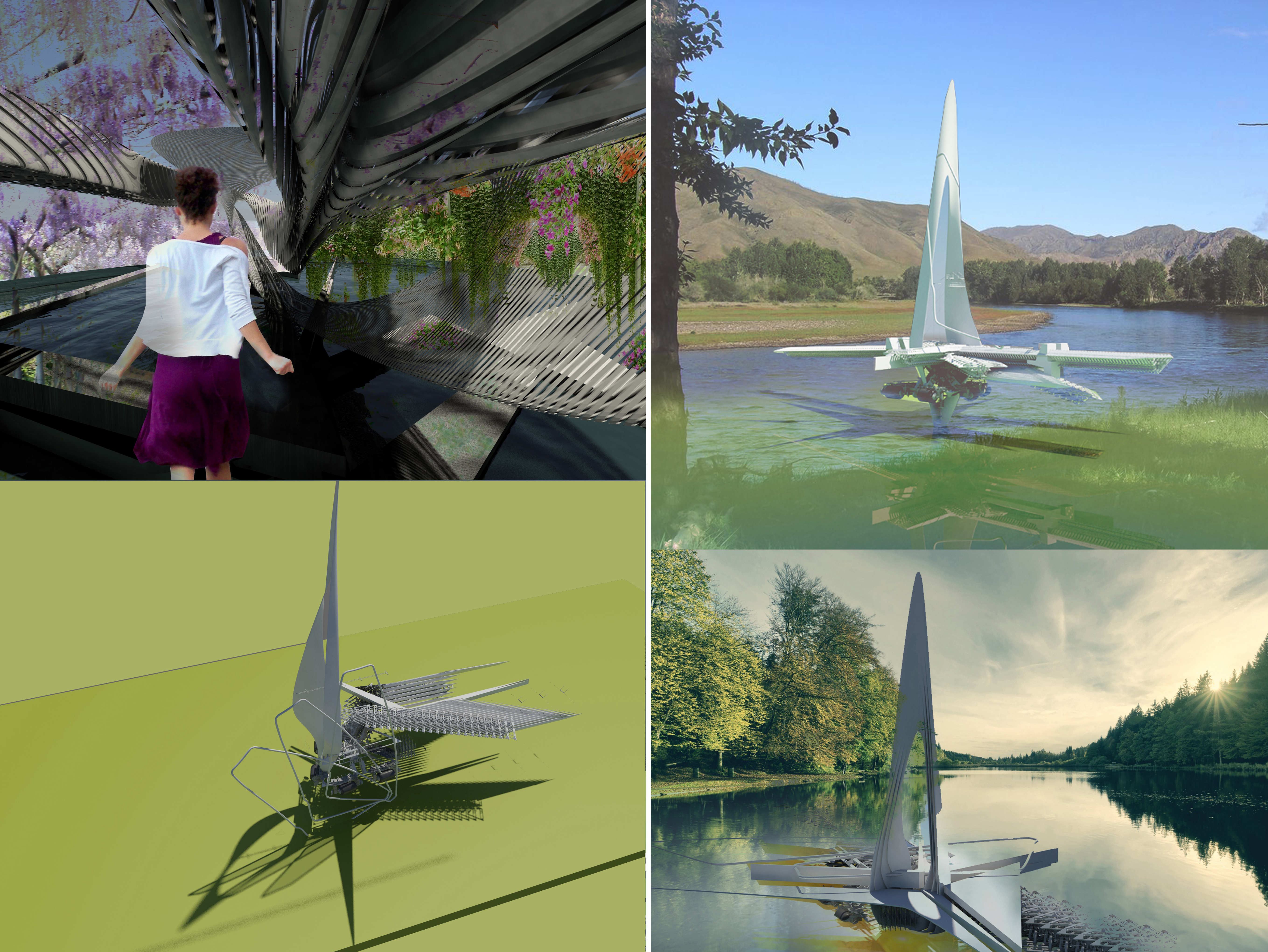 Revolving Sail Bridge by Margot Krasojevic Architecture - Architizer