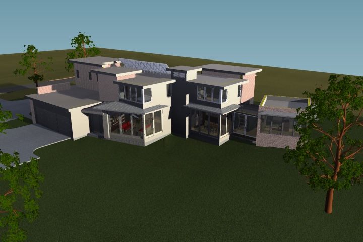 Contemporary Burr Ridge Home by Mark Eric Benner - Architects, Ltd ...