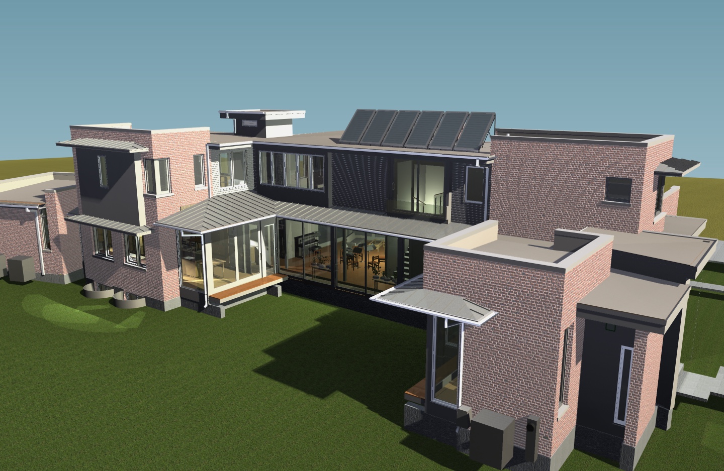 Contemporary Burr Ridge Home by Mark Eric Benner - Architects, Ltd ...