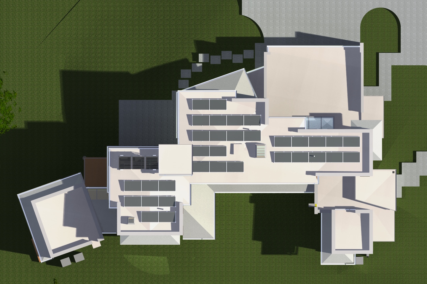 Contemporary Burr Ridge Home by Mark Eric Benner - Architects, Ltd ...