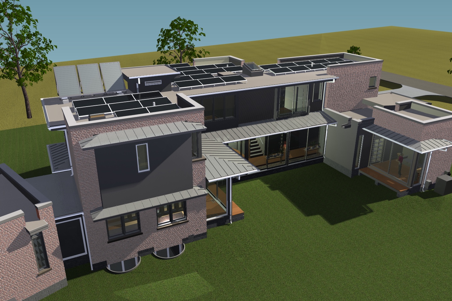 Contemporary Burr Ridge Home by Mark Eric Benner - Architects, Ltd ...