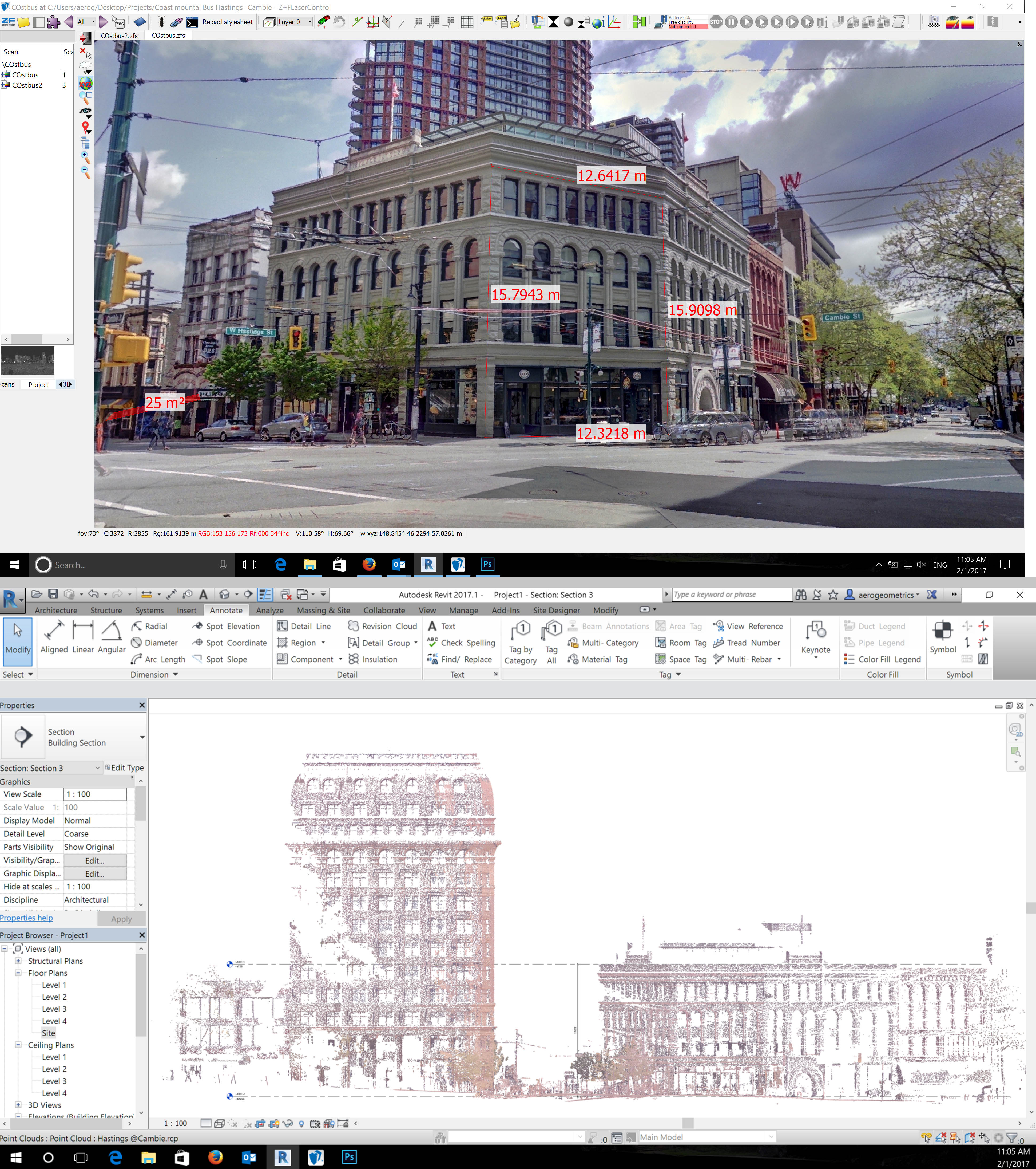 As-Built laser scan and Revit model by Aero Geometrics - Architizer
