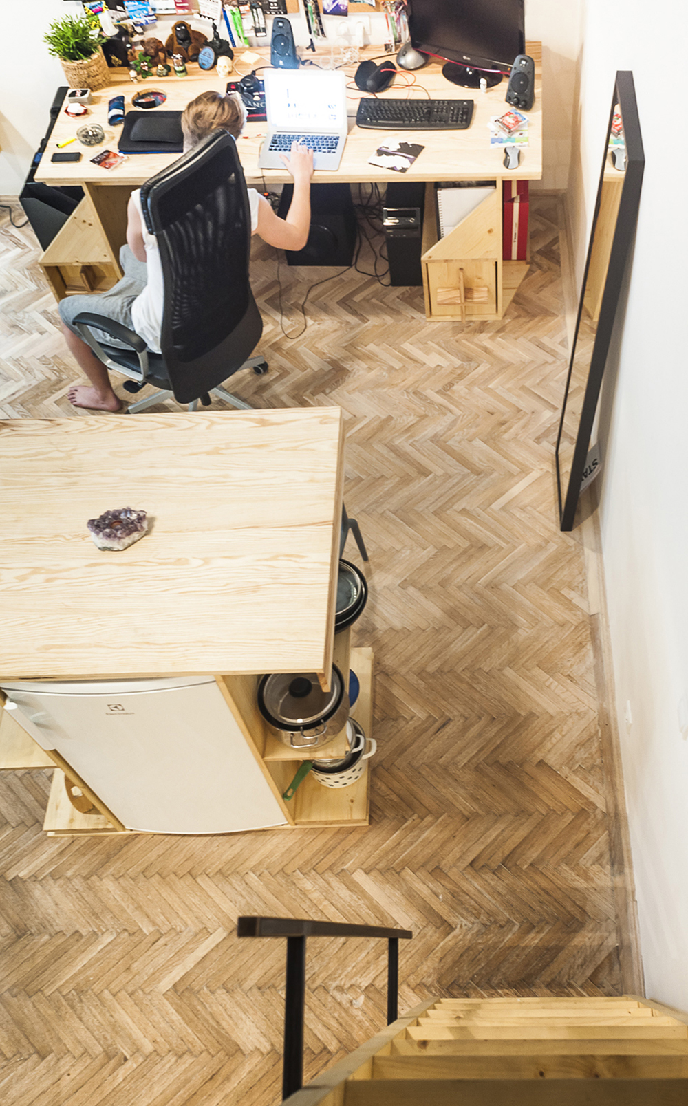 Micro live:work studio in downtown Budapest by Studio Bunyik - Architizer