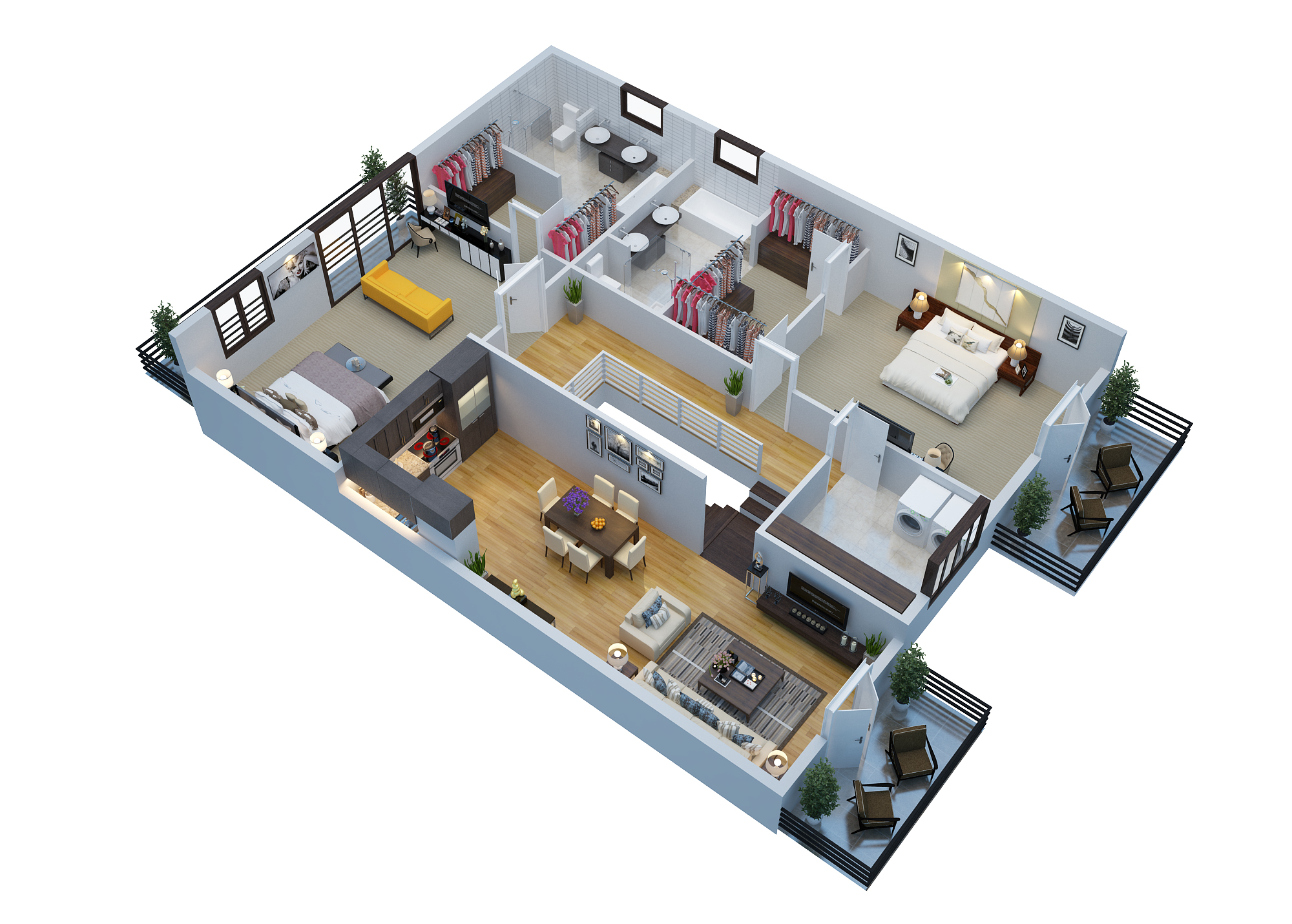 Architectural 3D Floor Plan Rendering Services by 3D Architectural ...