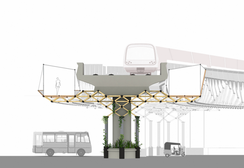 The Pedestrian Skywalk by Chaukor Studio - Architizer