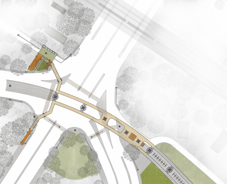 The Pedestrian Skywalk by Chaukor Studio - Architizer